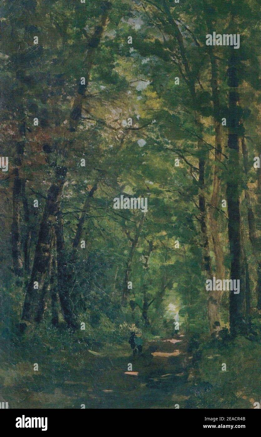 Nicolae Grigorescu - In padure Stock Photo - Alamy