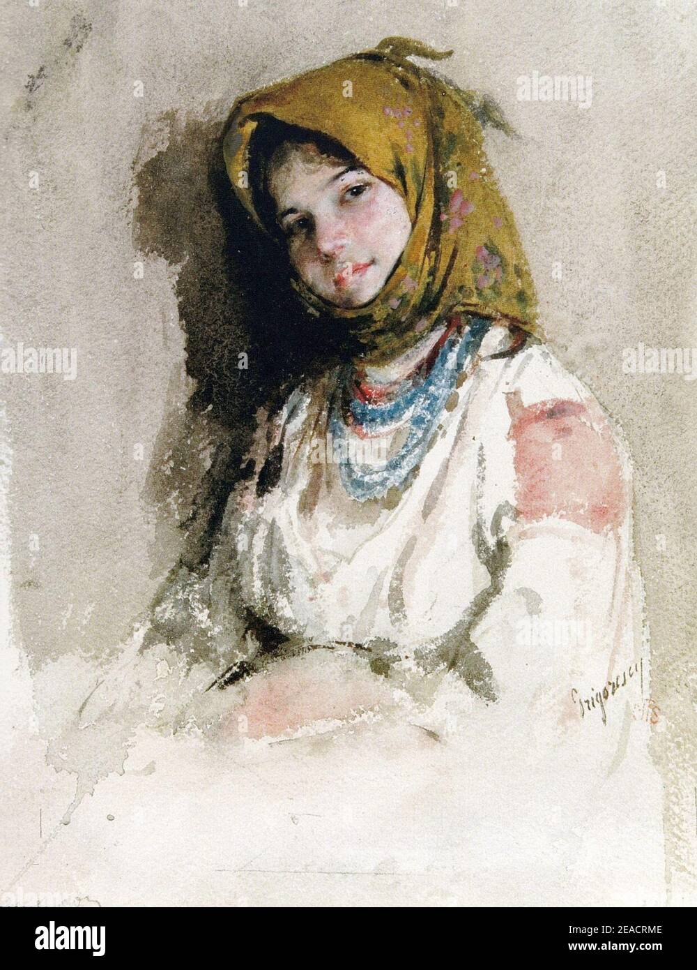 Nicolae Grigorescu Self Portrait