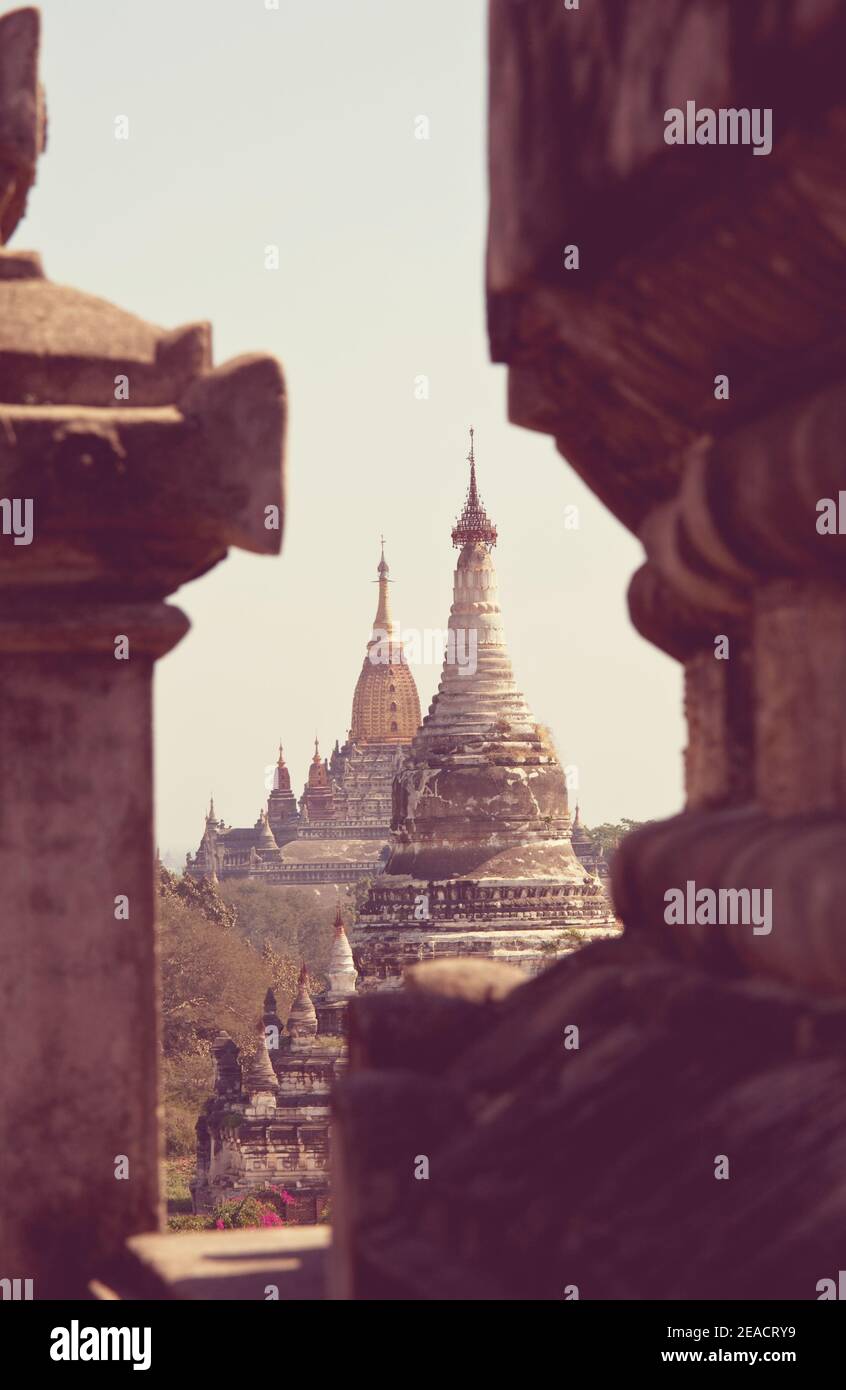 Beautiful architecture detail in Myanmar Stock Photo - Alamy