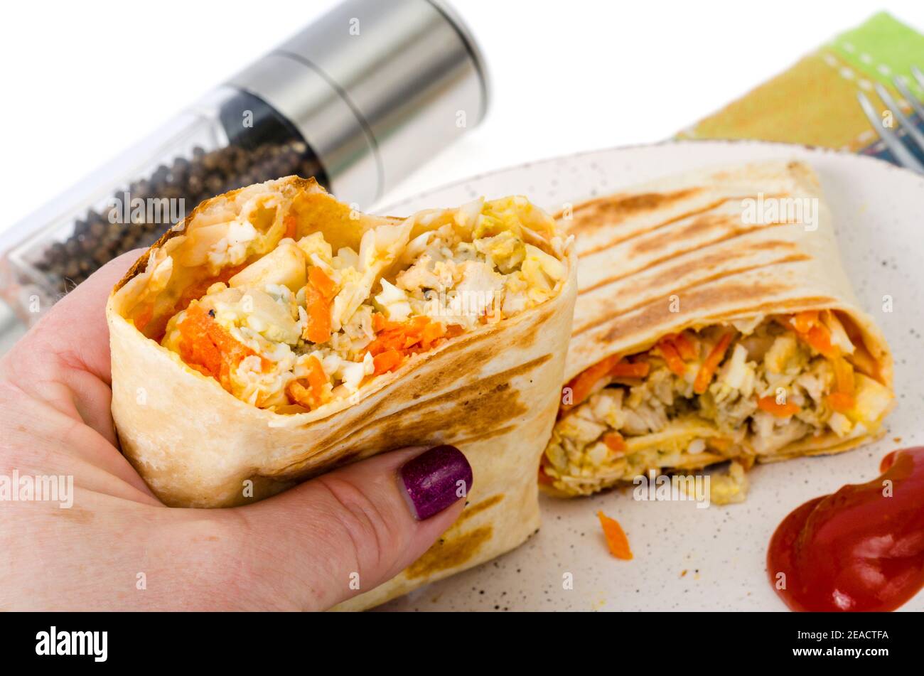 Shawarma hand hi-res stock photography and images - Alamy