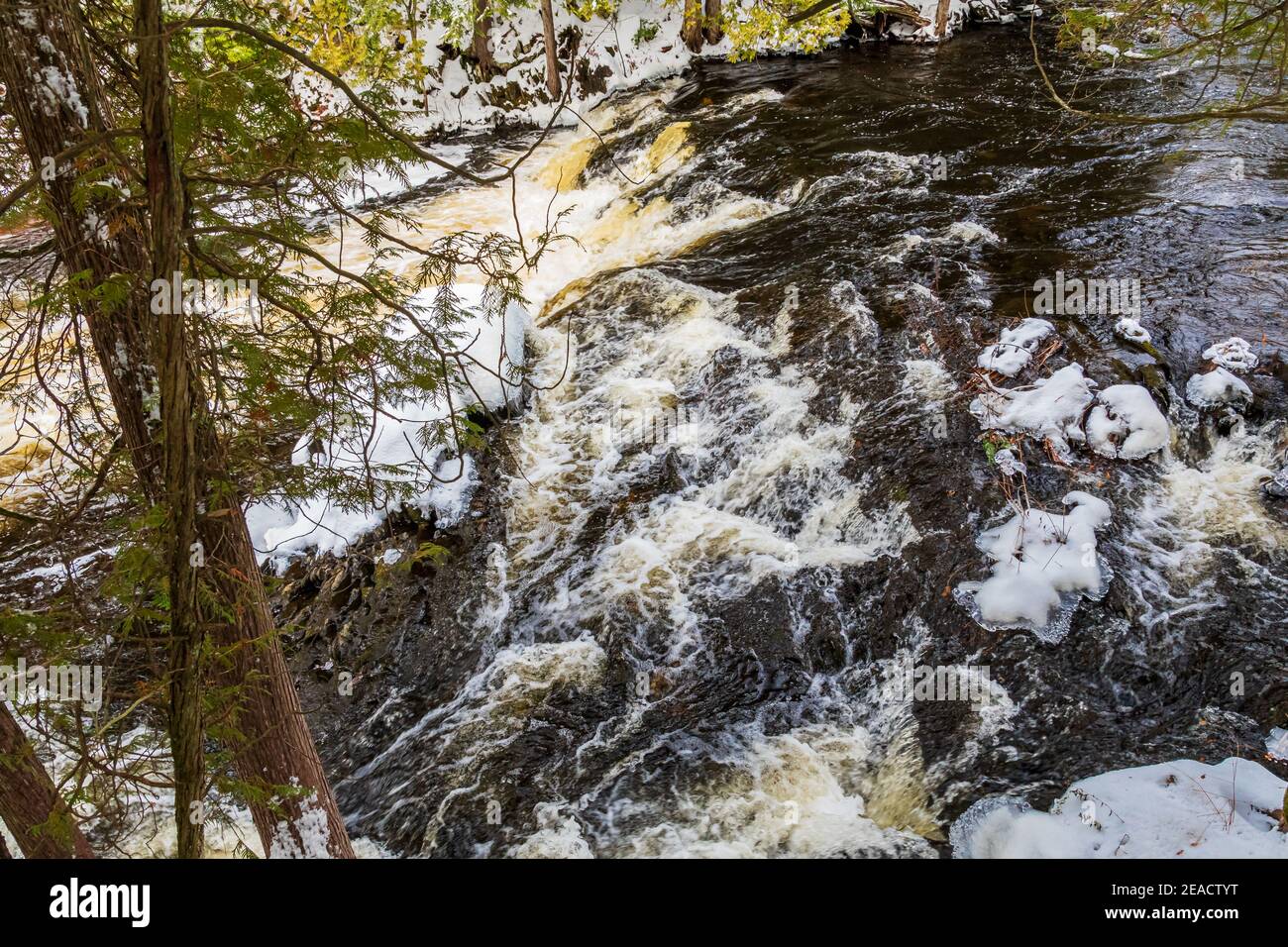 Cordova Falls Crow River Havelock Peterborough County Ontario Canada in ...