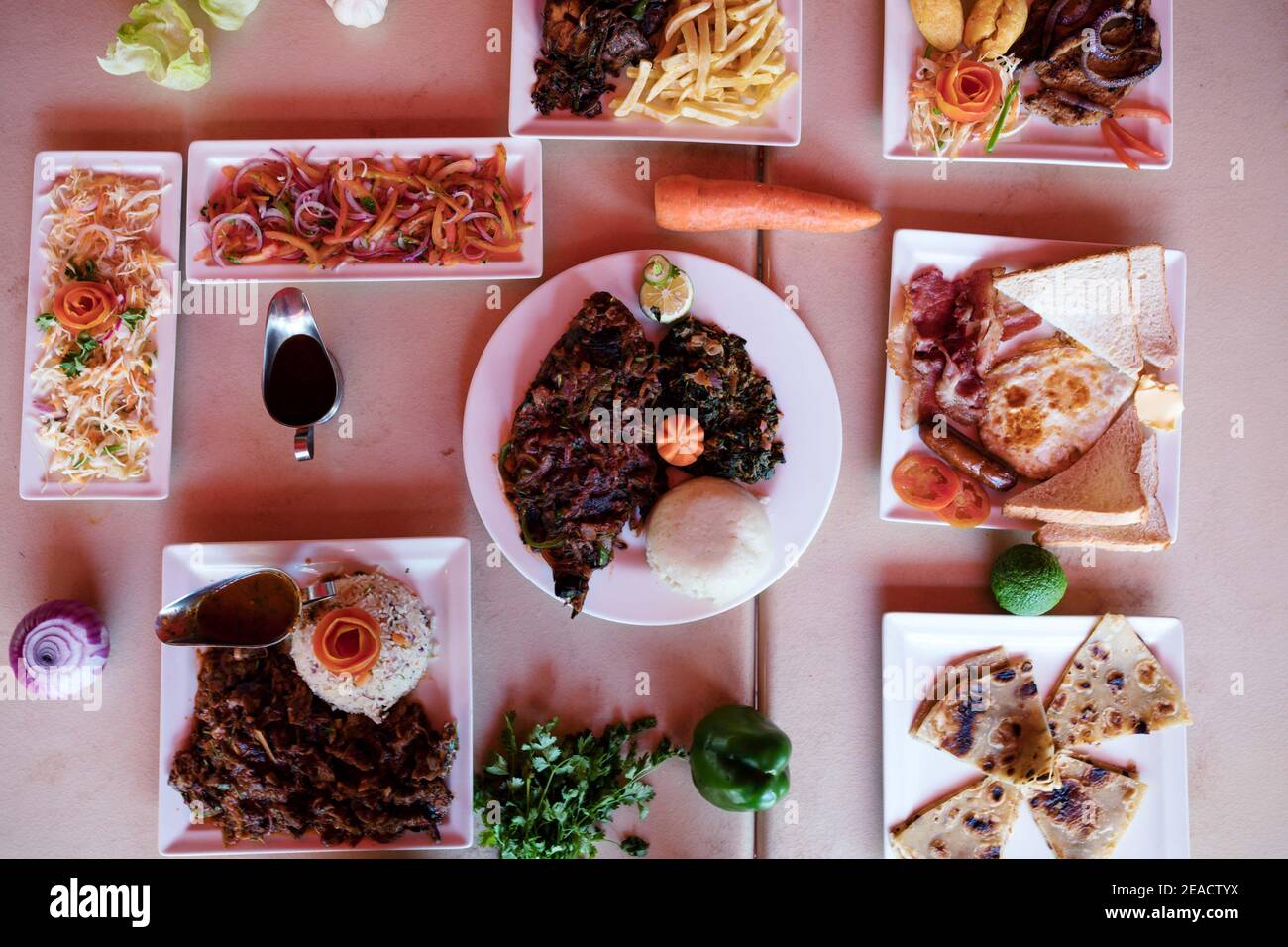 Variety of the food travel lifestyle images Stock Photo - Alamy