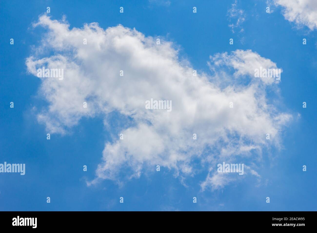Blue sky with small clouds, Nature Stock Photo - Alamy