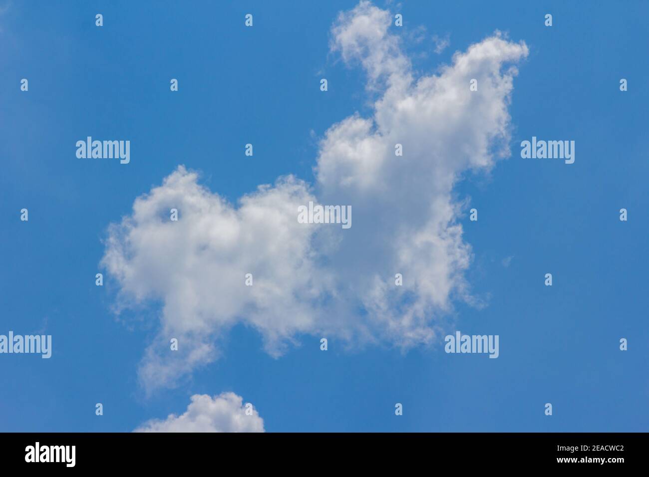 Blue sky with small clouds, Nature Stock Photo - Alamy