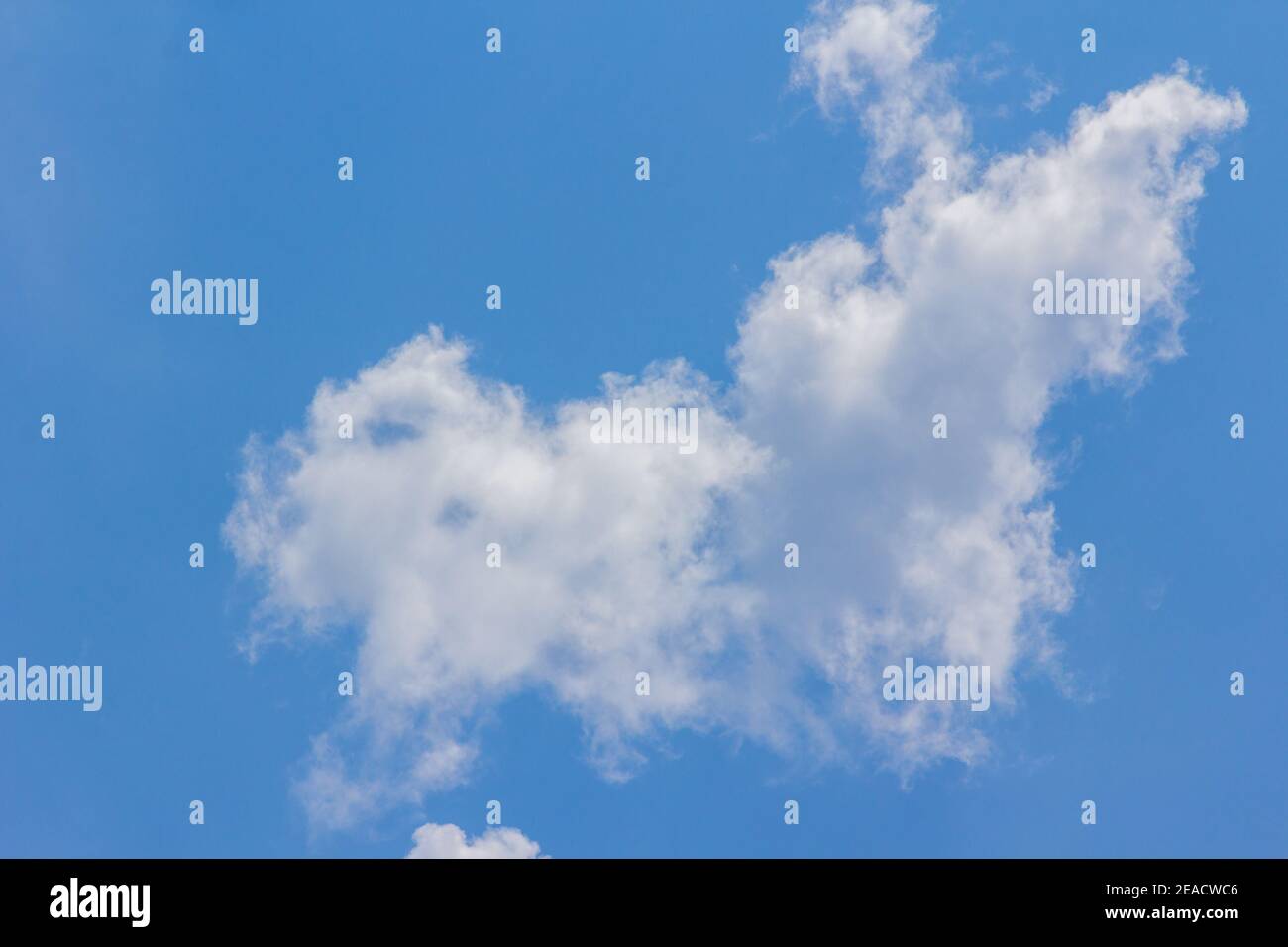 Blue sky with small clouds, Nature Stock Photo - Alamy