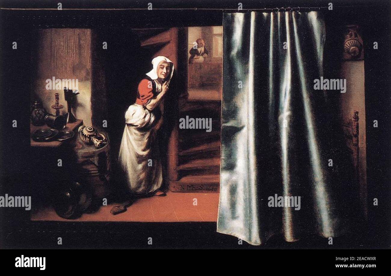 The eavesdropper nicolaes maes hi-res stock photography and images - Alamy