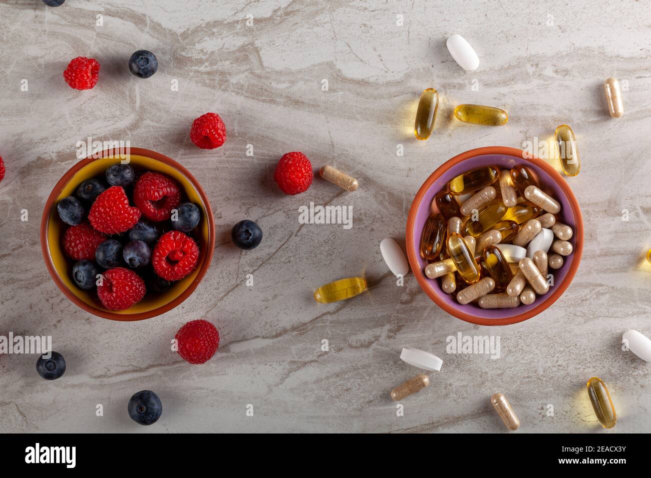Healthy food contrast hi-res stock photography and images - Alamy