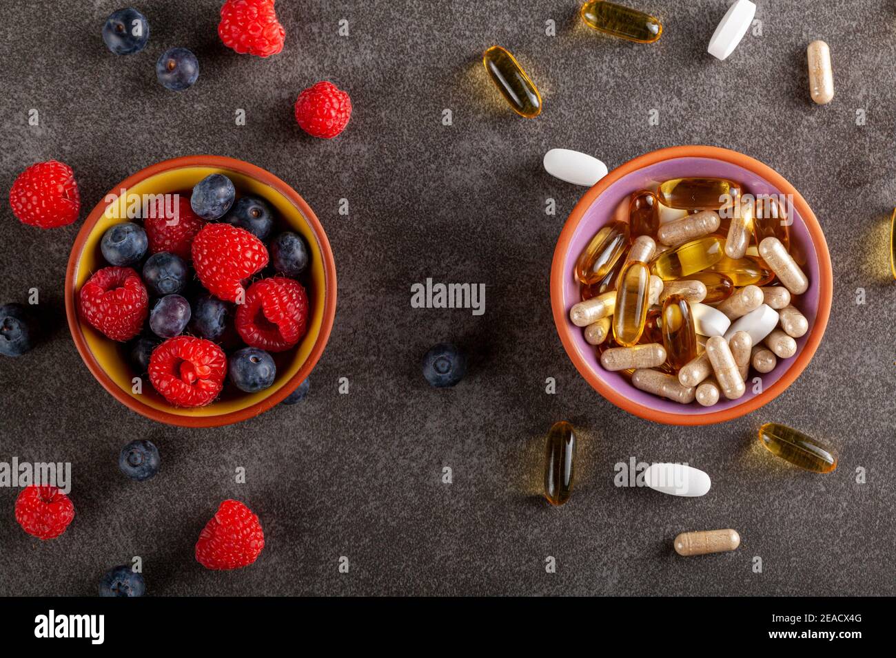 Healthy food contrast hi-res stock photography and images - Alamy