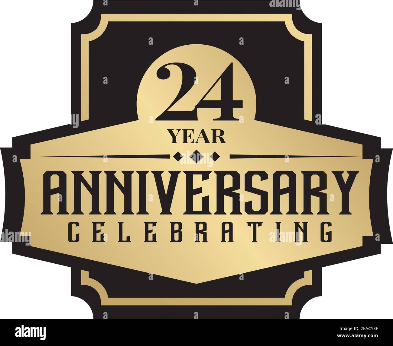 24th years birthday celebration Stock Vector Images - Alamy