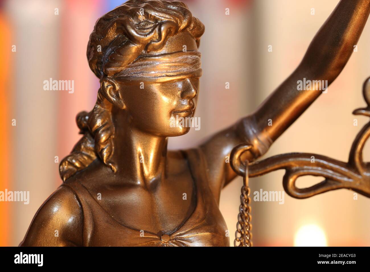 Close-up of a Justitia as a symbol for law, justice etc Stock Photo - Alamy