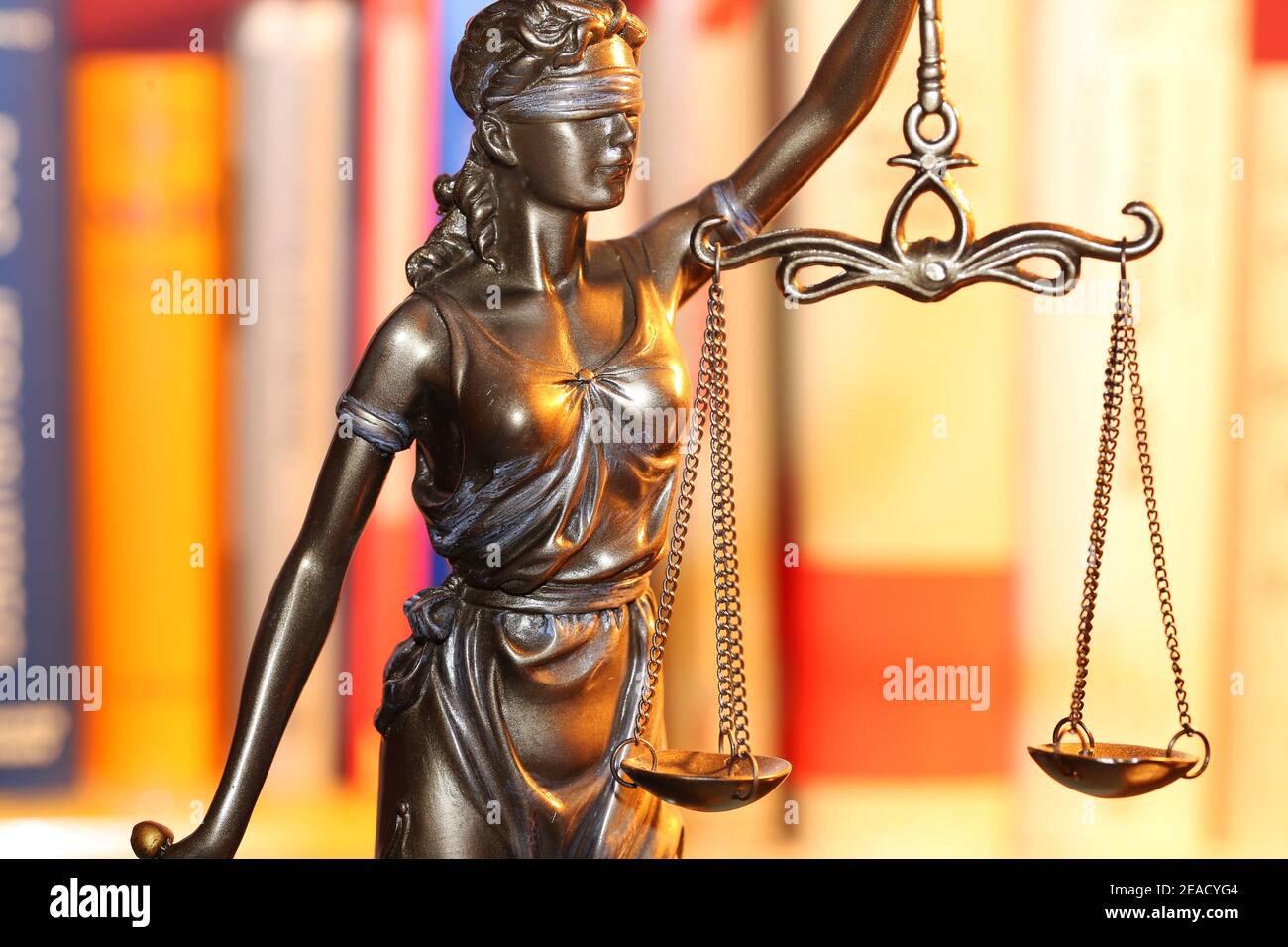 Close-up of a Justitia as a symbol for law, justice etc Stock Photo - Alamy