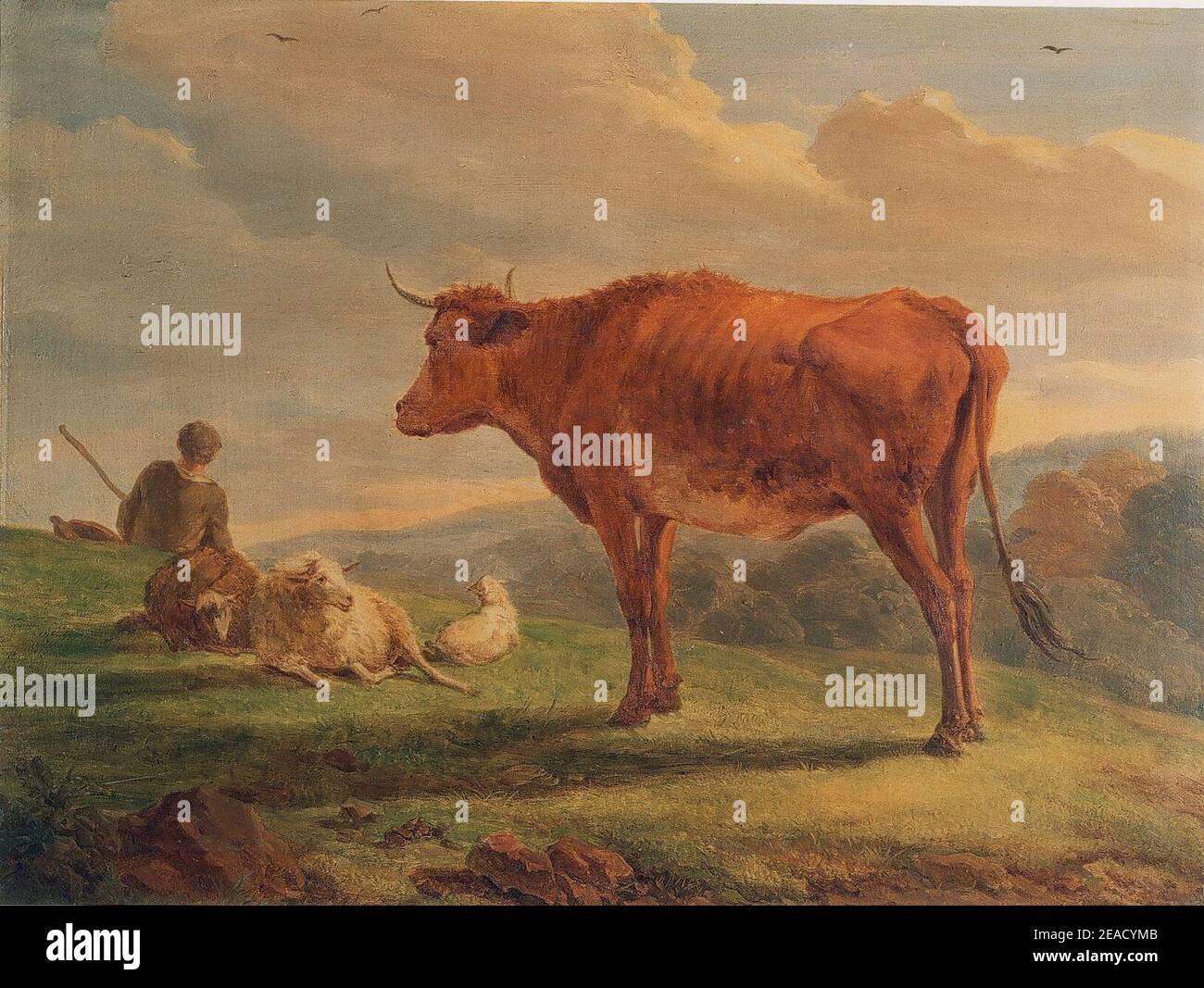 Nicolas de Fassin, Scène pastorale Stock Photo - Alamy