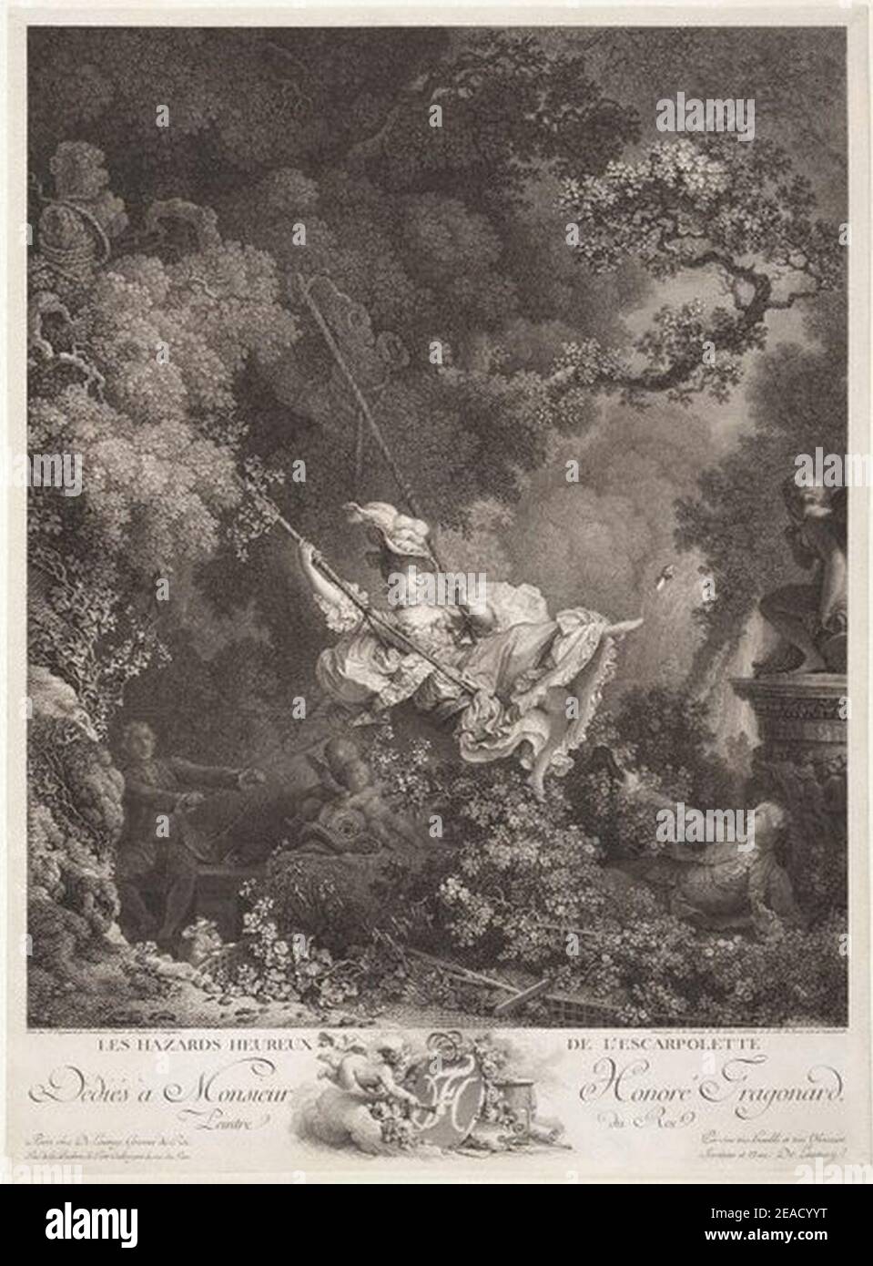 Nicolas de Launay - The Swing - after Fragonard Stock Photo - Alamy