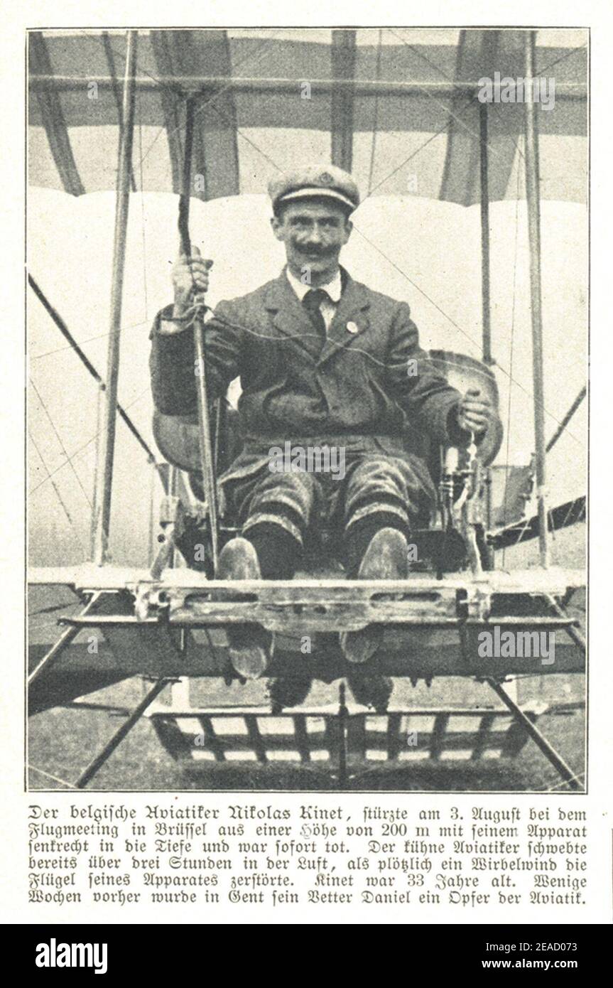 Nicolas Kinet 1910 Stock Photo - Alamy