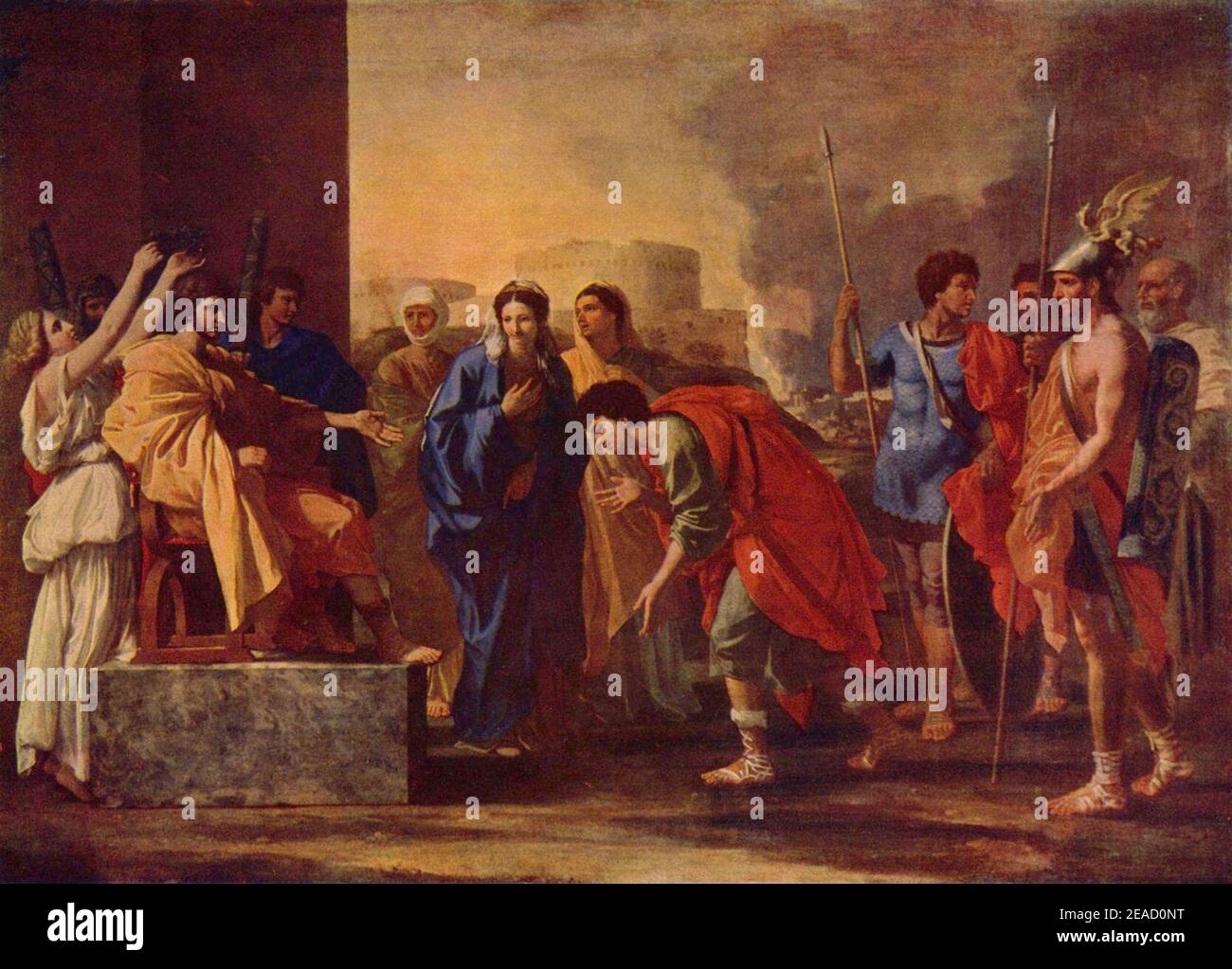 Nicolas Poussin - La Continence de Scipion Stock Photo - Alamy
