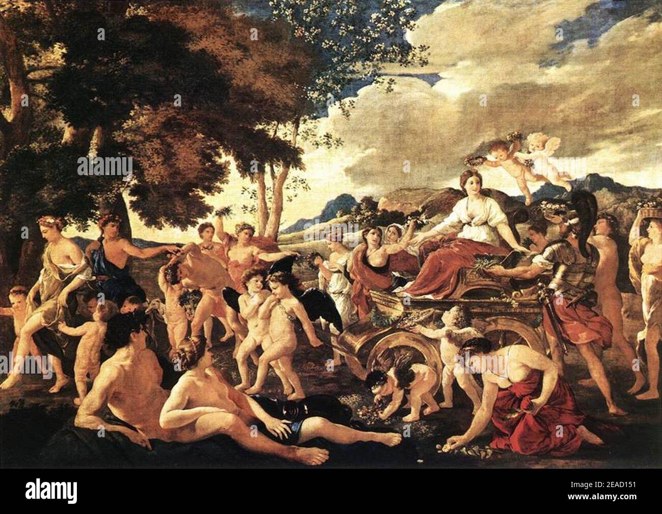 Nicolas Poussin - The Triumph of Flora Stock Photo - Alamy