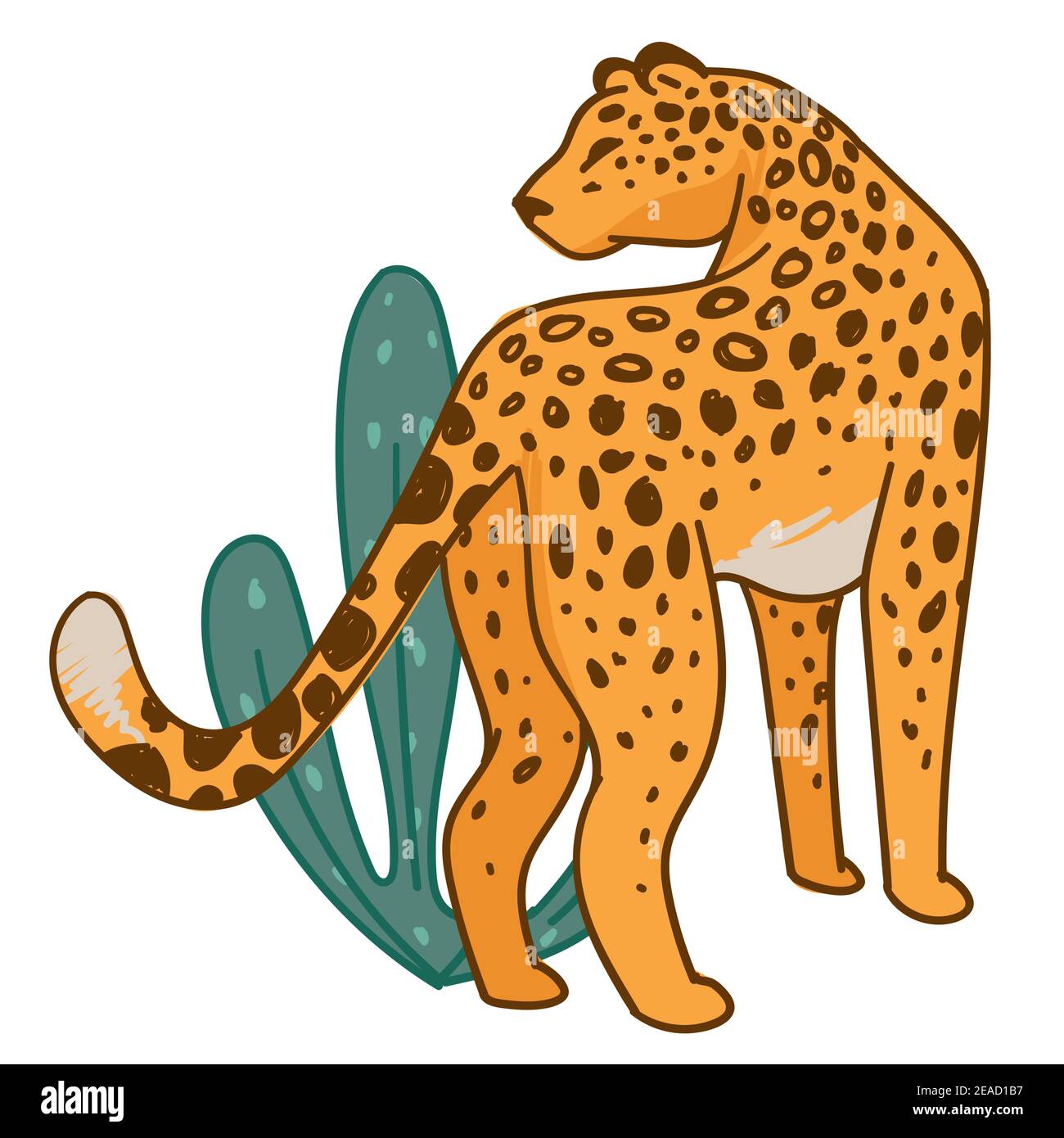 Leopard resting in wild Cut Out Stock Images & Pictures - Alamy