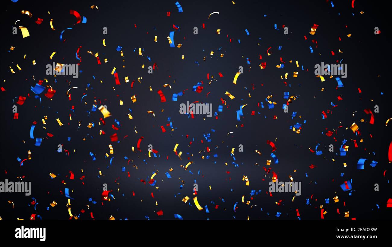 Red party popper with confetti hi-res stock photography and images - Alamy