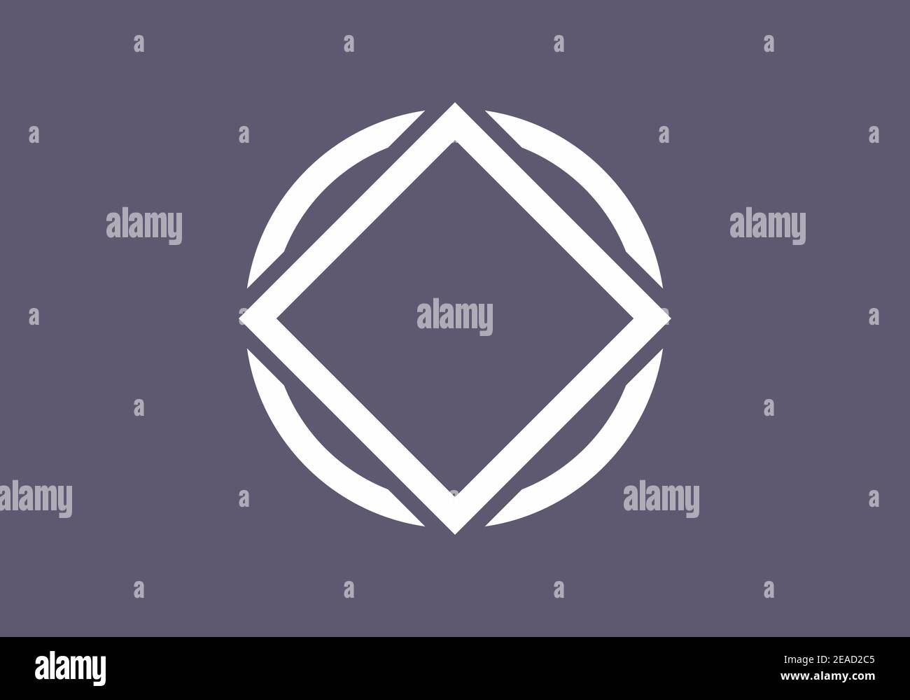 Circle square shape white hi-res stock photography and images - Alamy