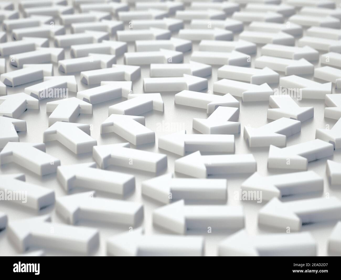 Rotating white arrows in helix form. 3D illustration Stock Photo - Alamy
