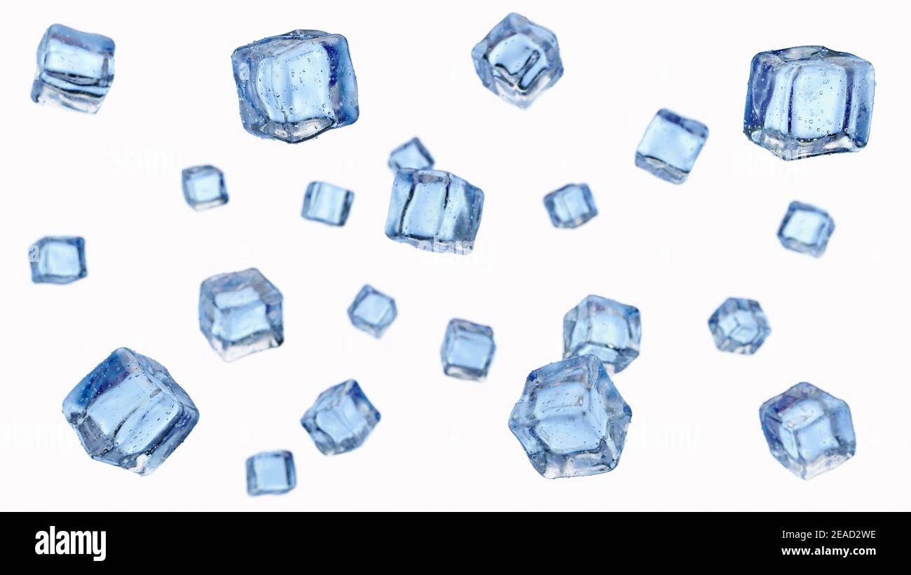 Falling Ice Cubes