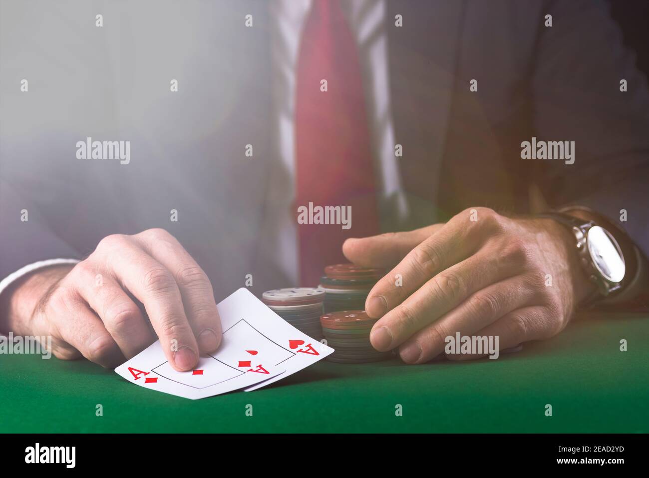Businessman playing cards hi-res stock photography and images - Alamy