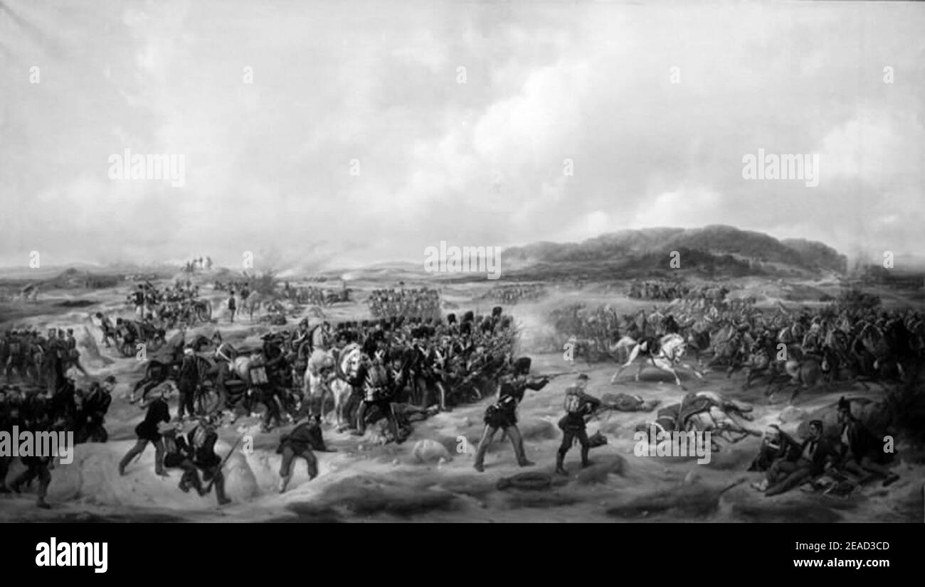 Niels Simonsen - Slaget ved Isted den 25. juli 1850 Stock Photo - Alamy