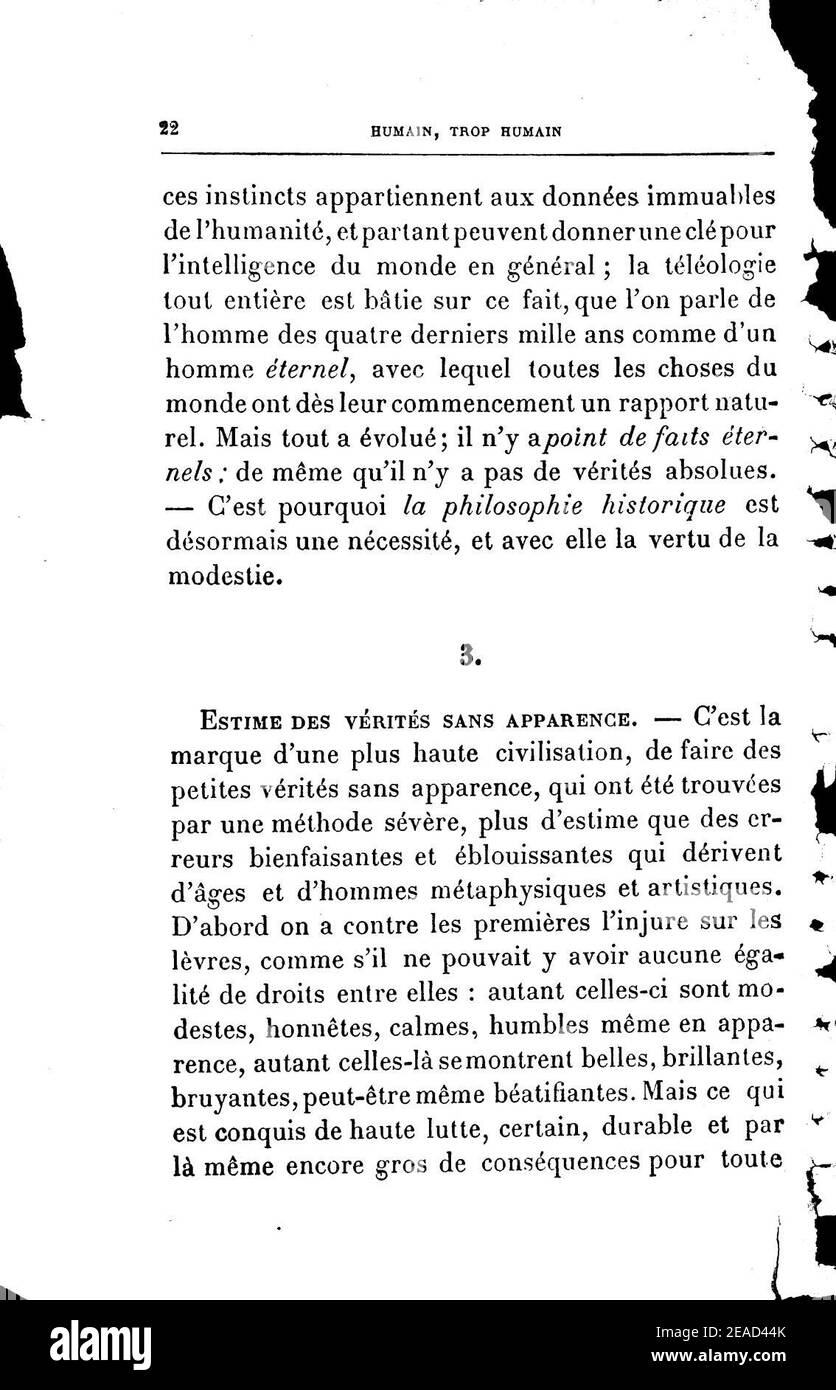 Nietzsche - Humain, trop humain, 022 Stock Photo - Alamy