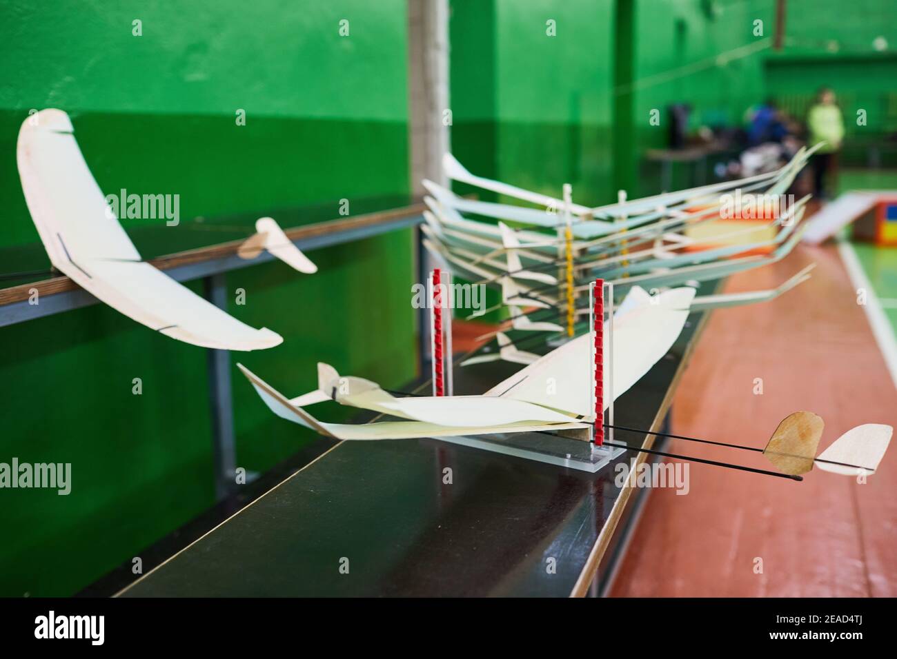Boy launching airplane hi-res stock photography and images - Alamy