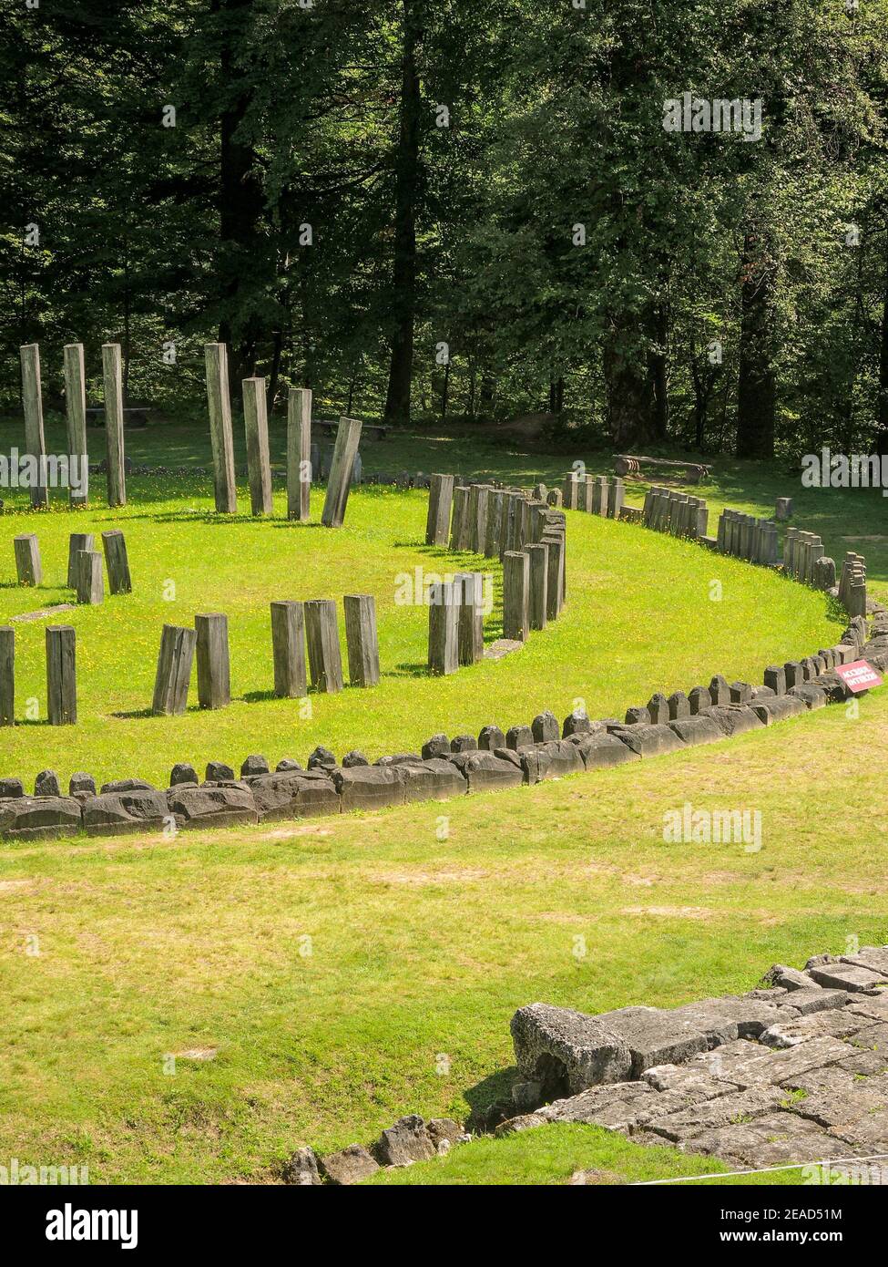 ruins of sarmizegetusa regia, old dacian capital in orastie mountains ...