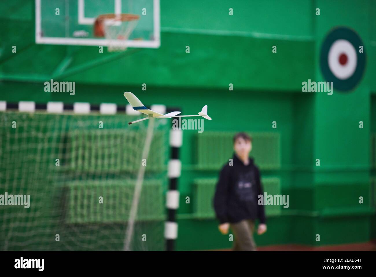 Boy Launching Airplane High Resolution Stock Photography and Images - Alamy