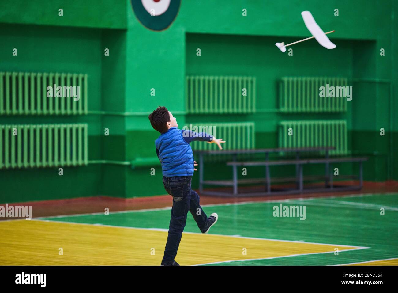 Boy Launching Airplane High Resolution Stock Photography and Images - Alamy