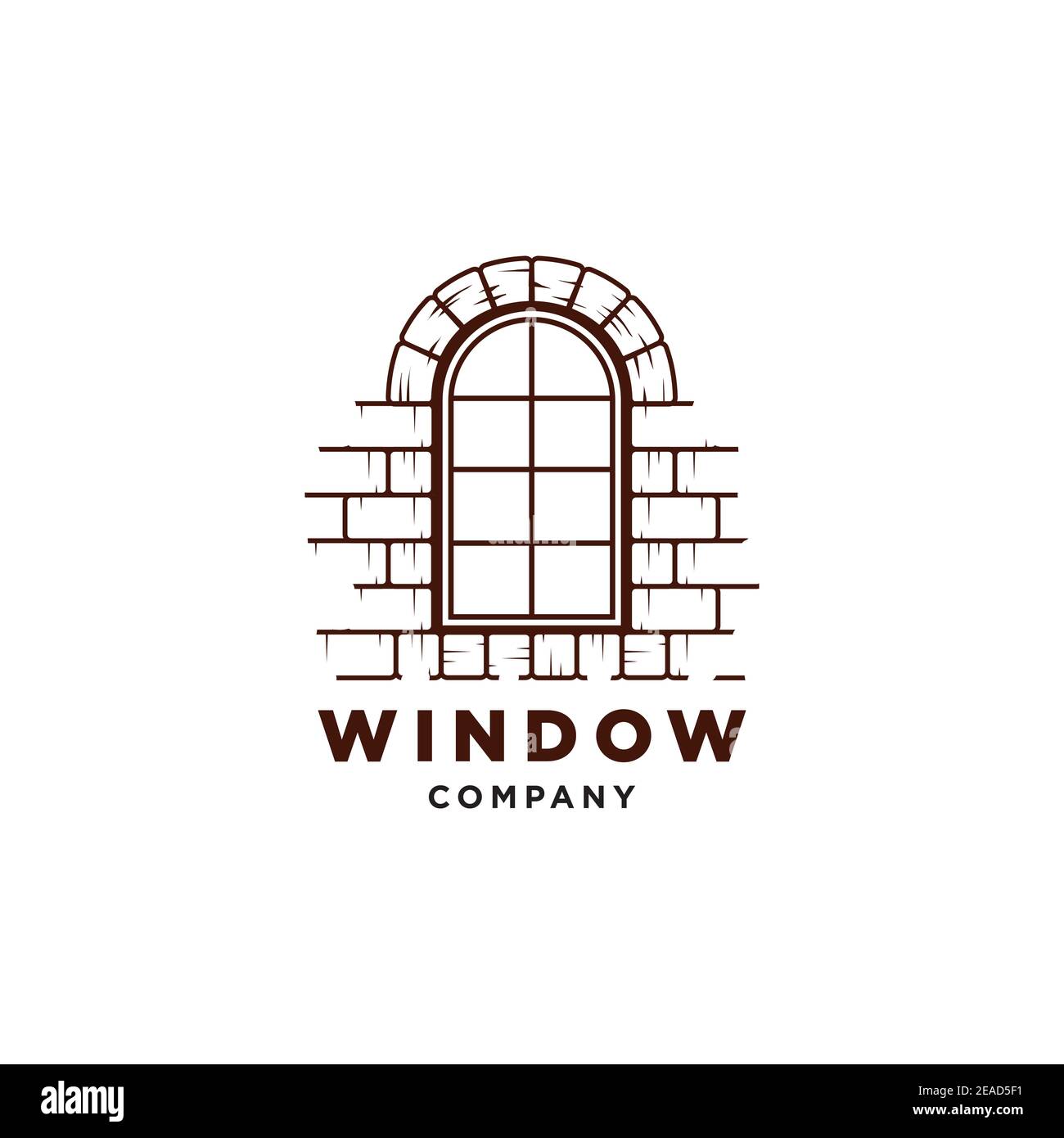 Window illustration logo design symbol vector template Stock Vector ...