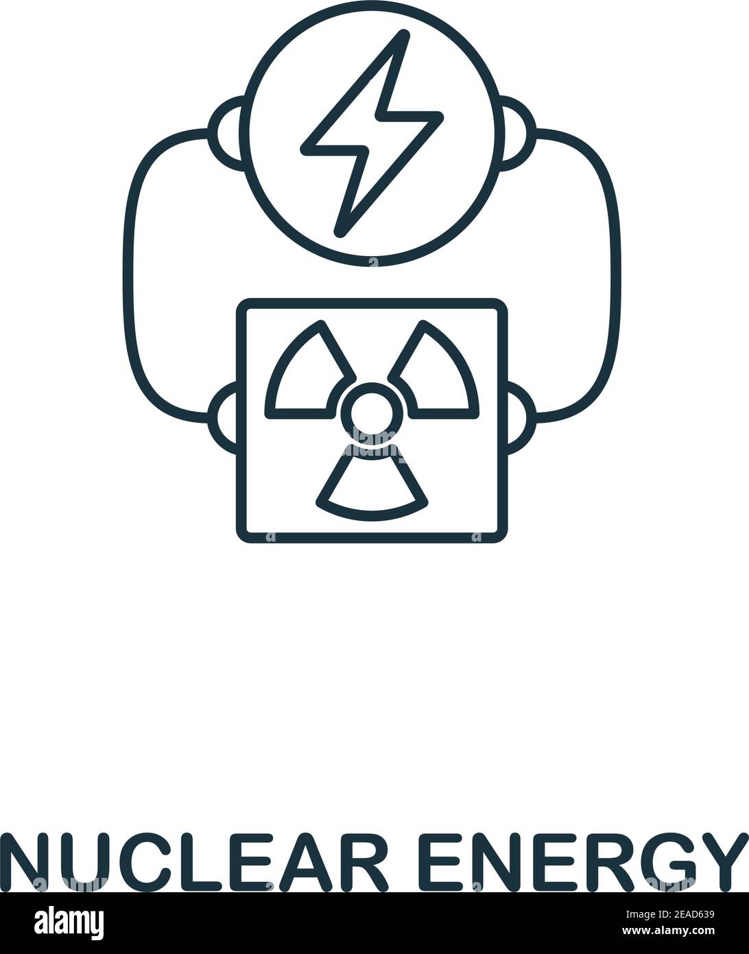 Nuclear Energy icon outline style. Premium pictogram design from power ...