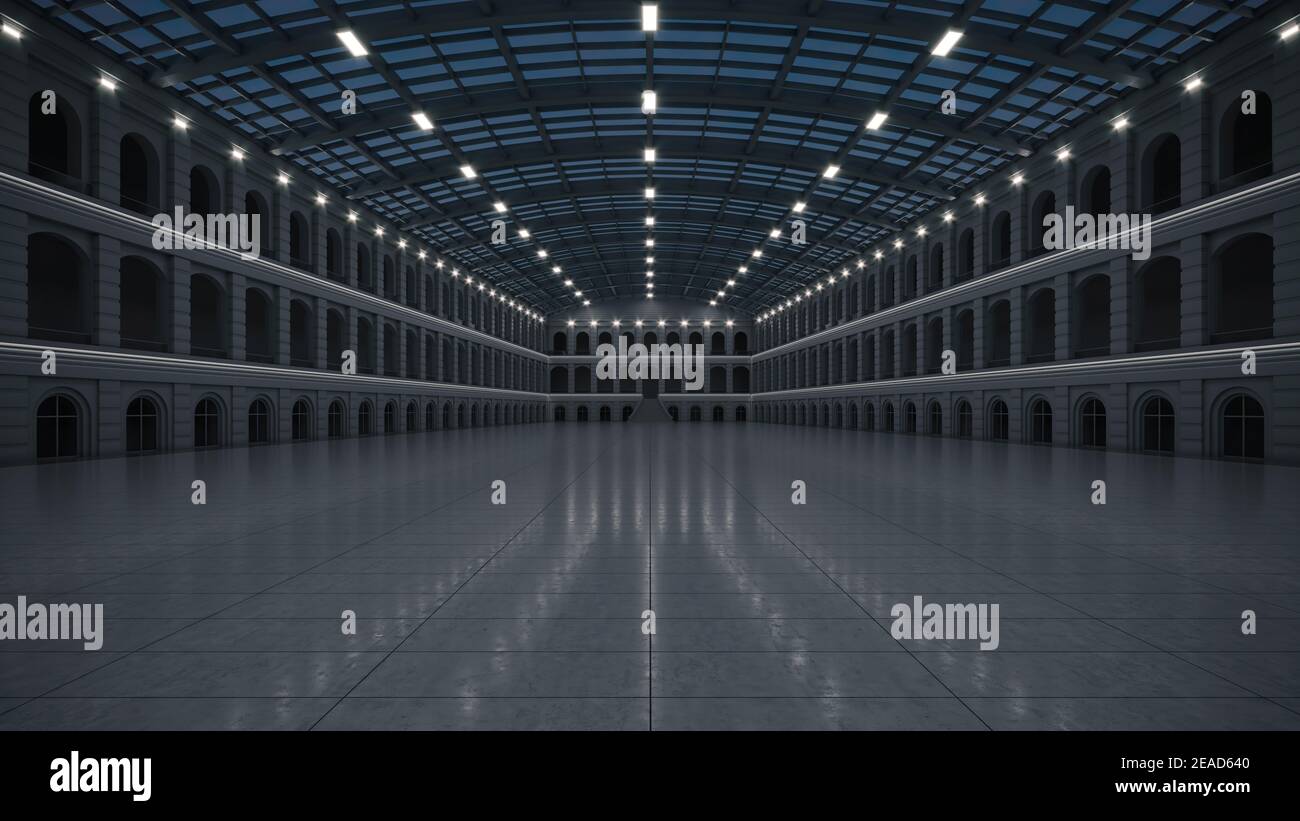 Empty exhibition space. Business forum. Backdrop for exhibitions and ...