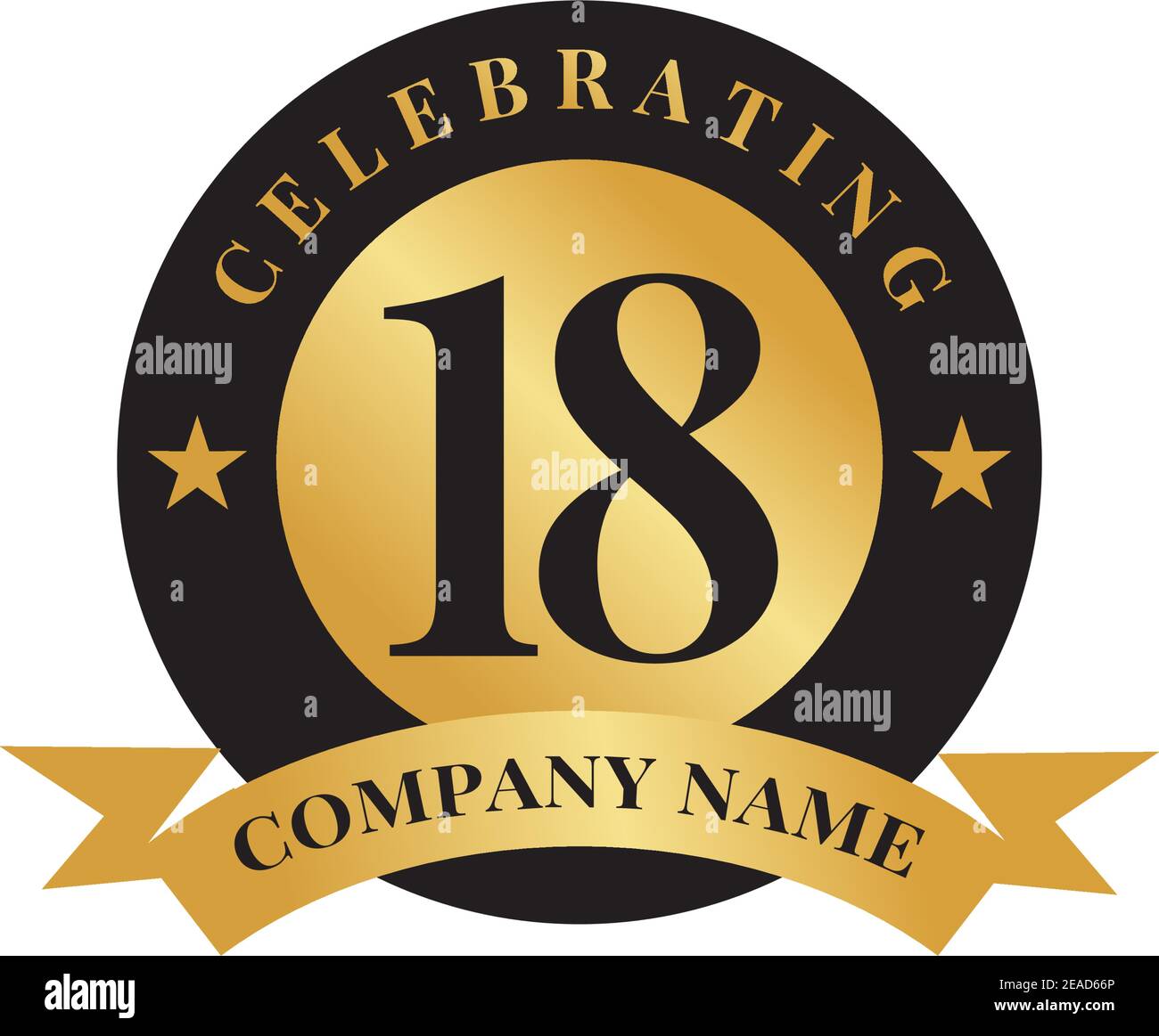 Happy 18th birthday badge hi-res stock photography and images - Alamy