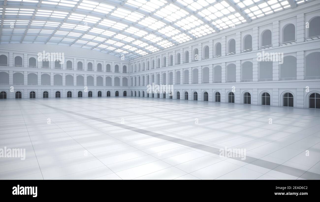 Empty exhibition space. Business forum. Backdrop for exhibitions and ...