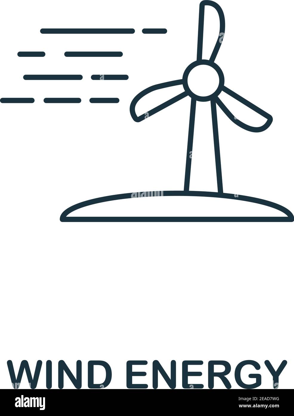 Wind Energy icon outline style. Premium pictogram design from power and ...