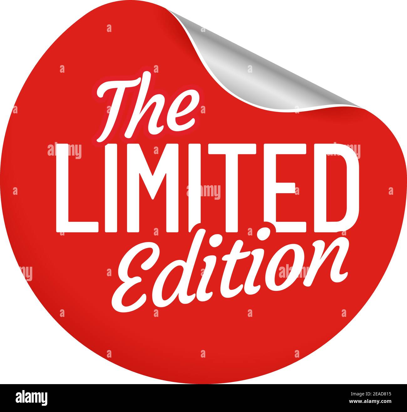 Limited edition round label sticker. Seller offer for purchase adhesive ...