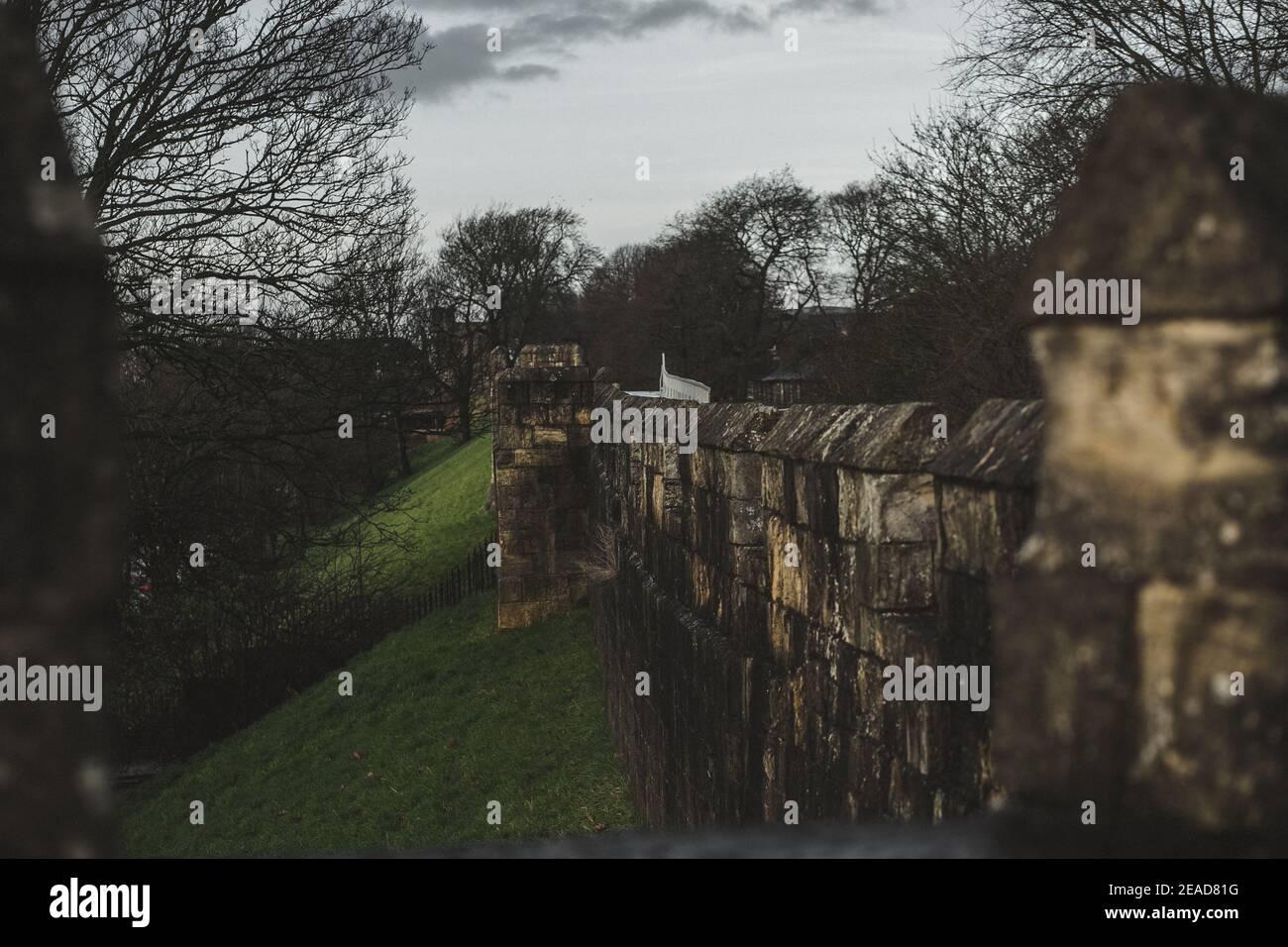 York Roman Walls, Yorkshire, England, UK Stock Photo - Alamy