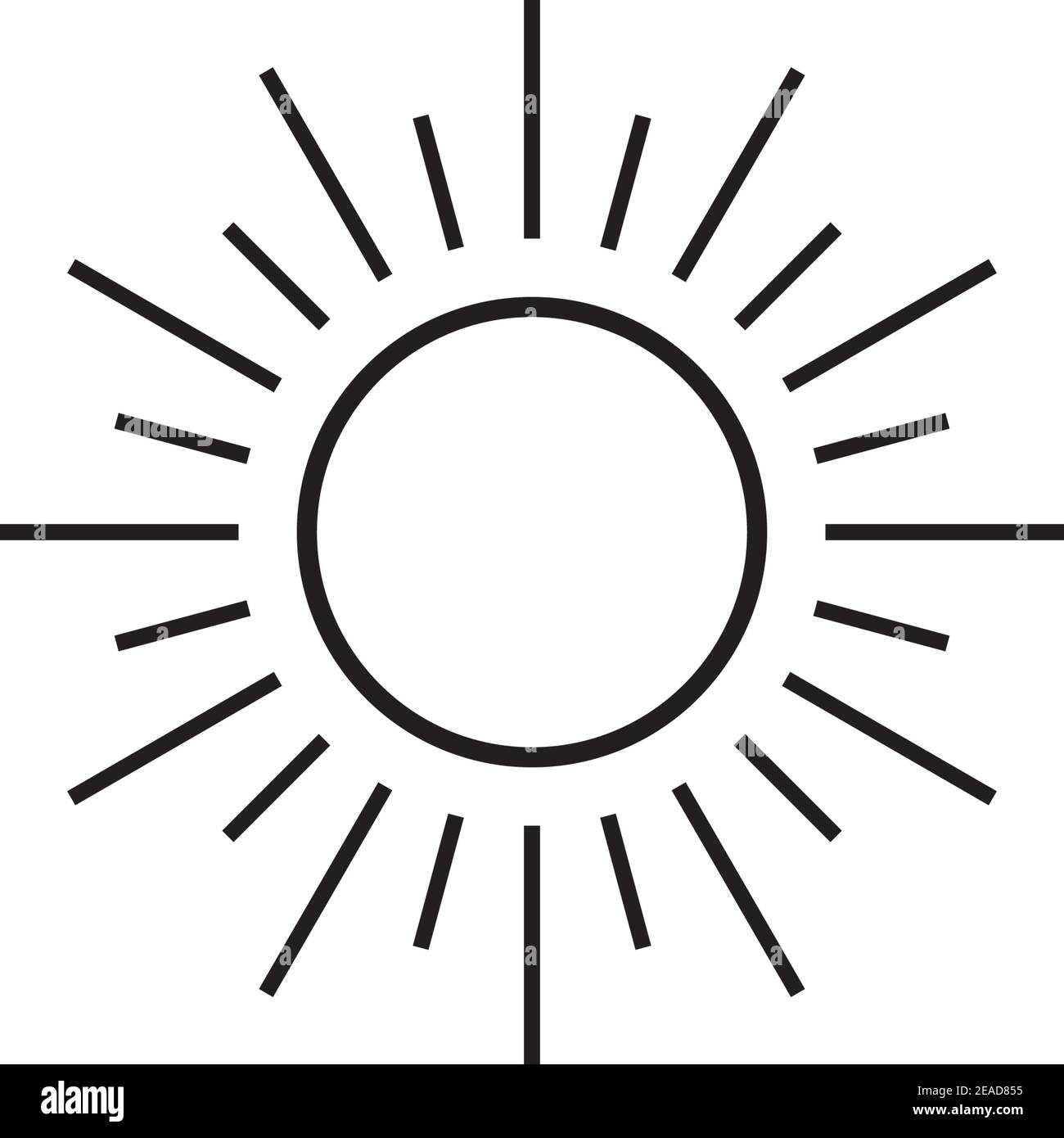 Sun icon logo design inspiration vector template Stock Vector Image ...