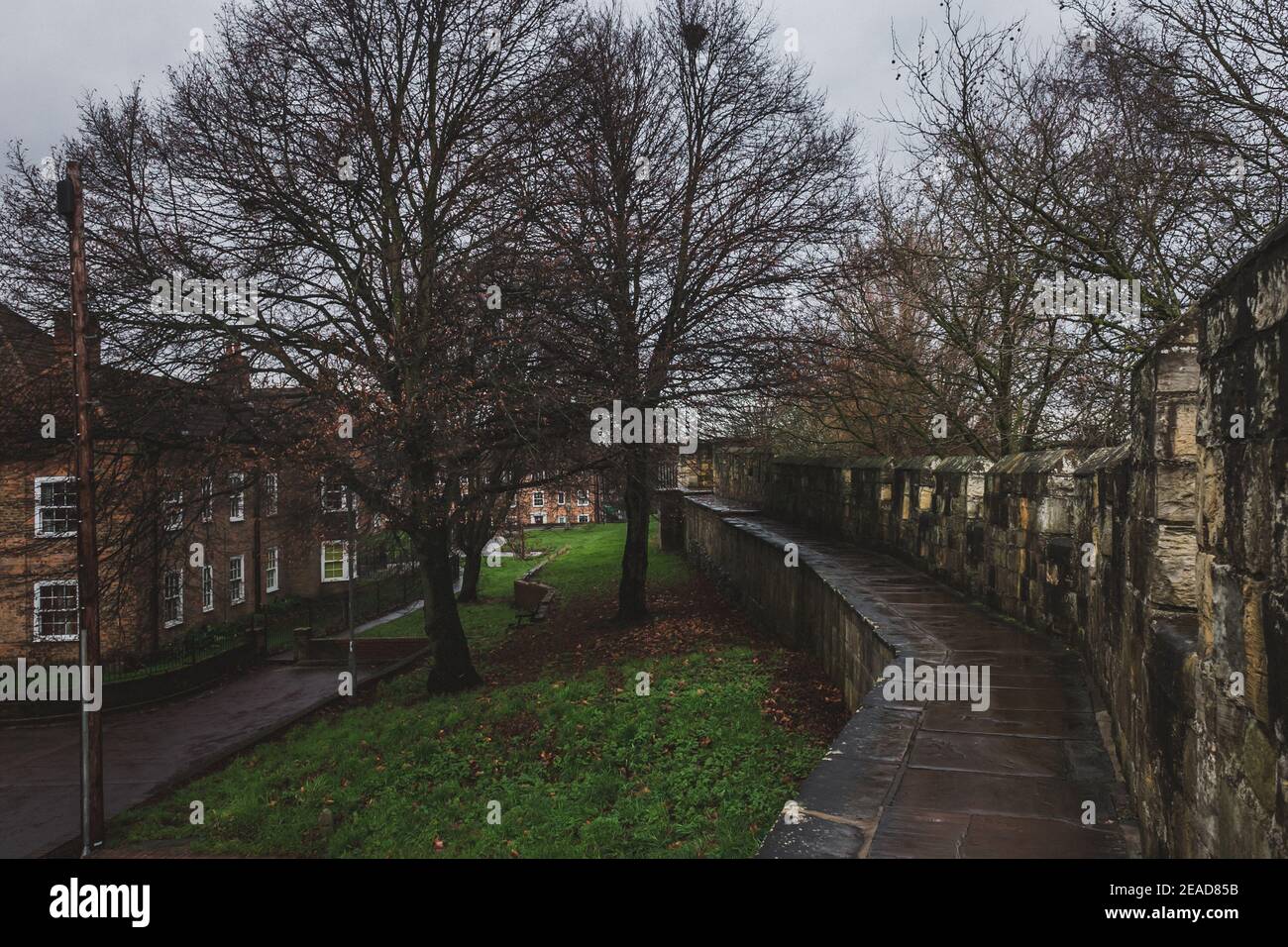 York Roman Walls, Yorkshire, England, UK Stock Photo - Alamy