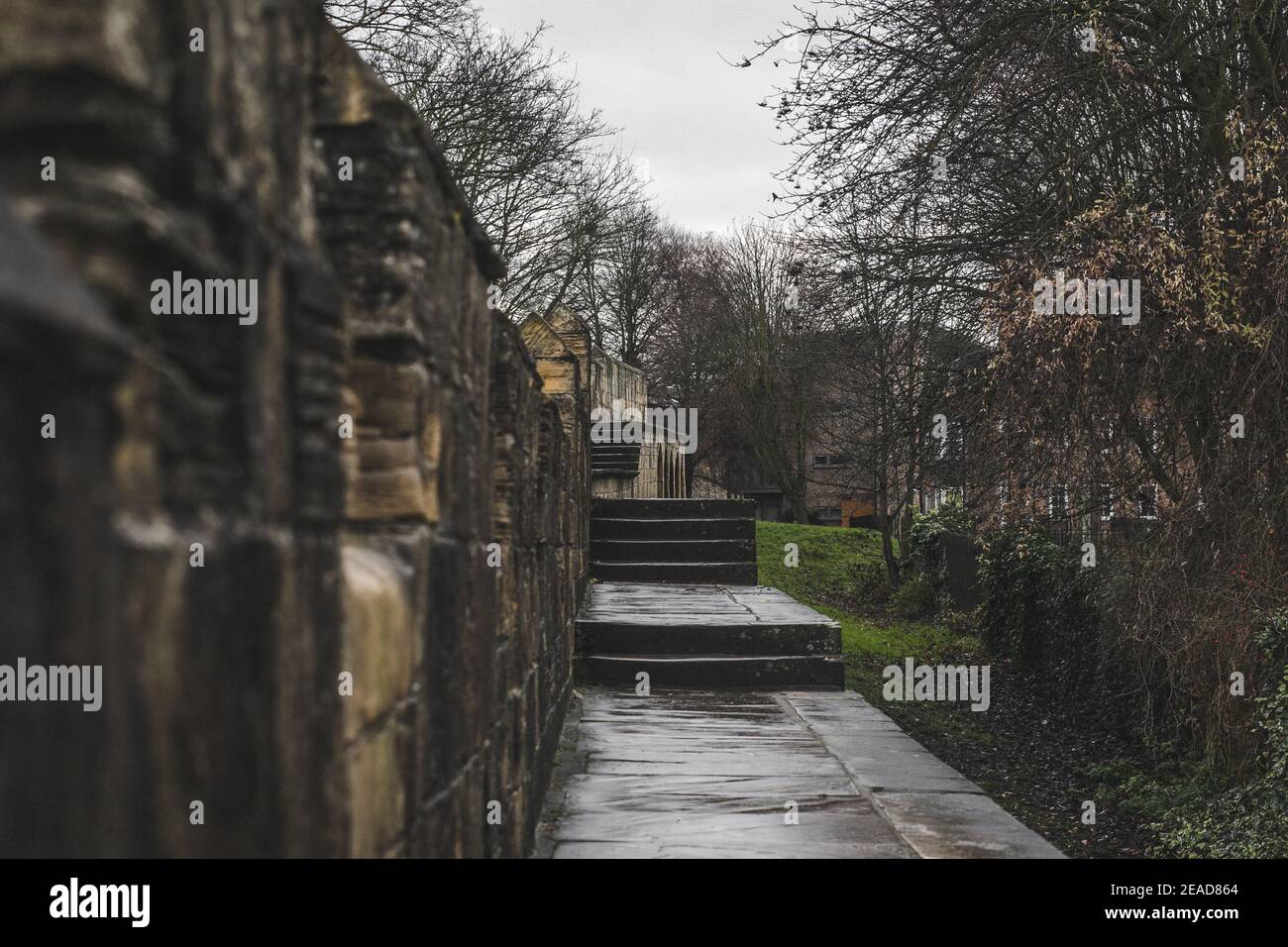 York Roman Walls, Yorkshire, England, UK Stock Photo - Alamy