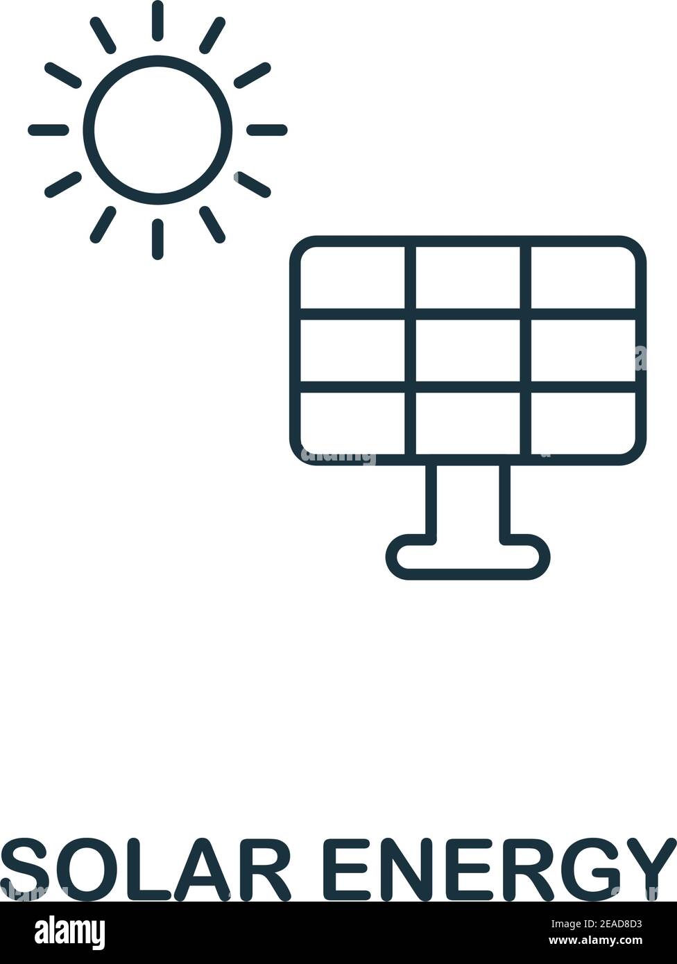 Solar Energy icon outline style. Premium pictogram design from power ...