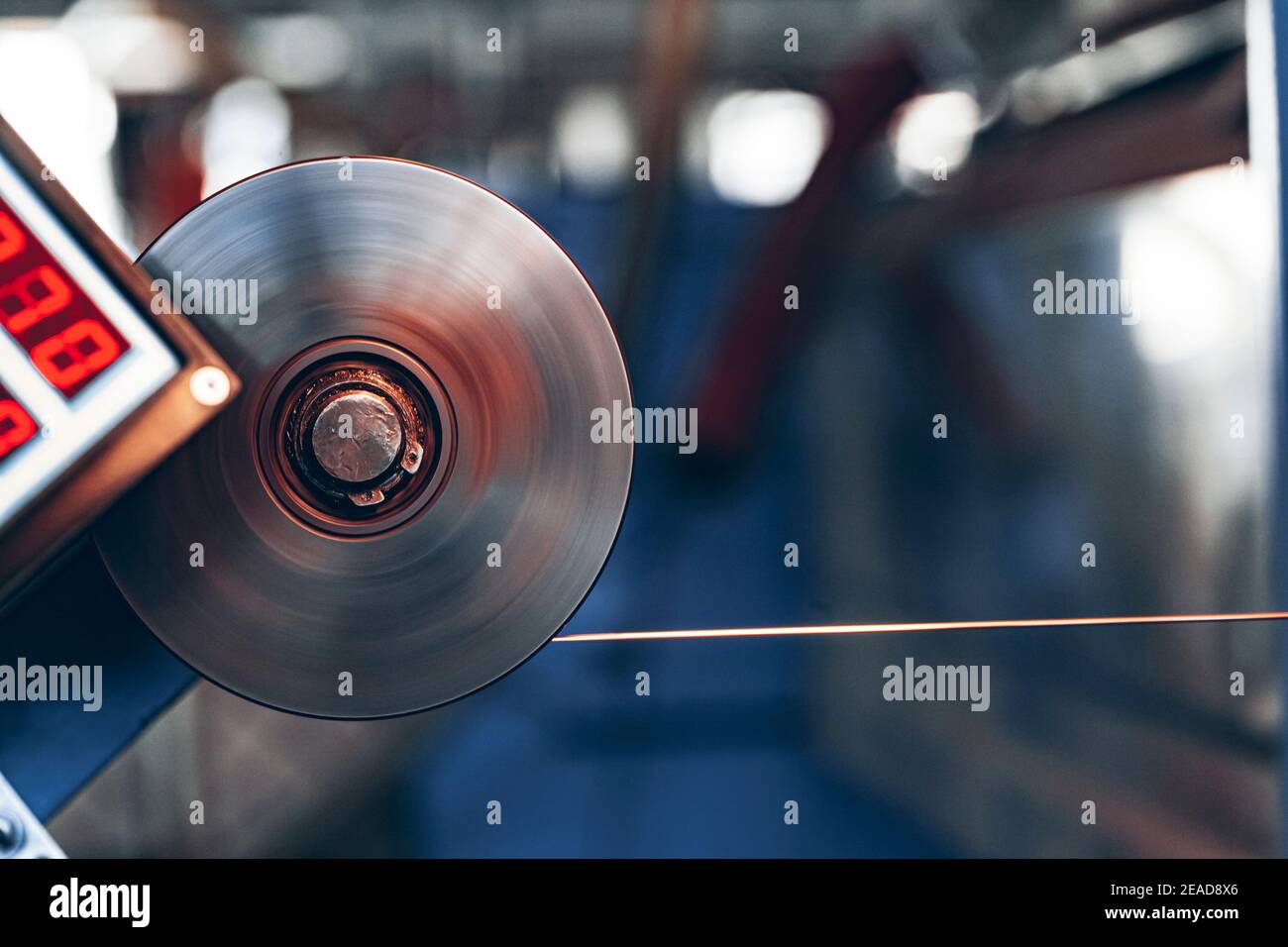 Process of cable production in a factory Stock Photo - Alamy