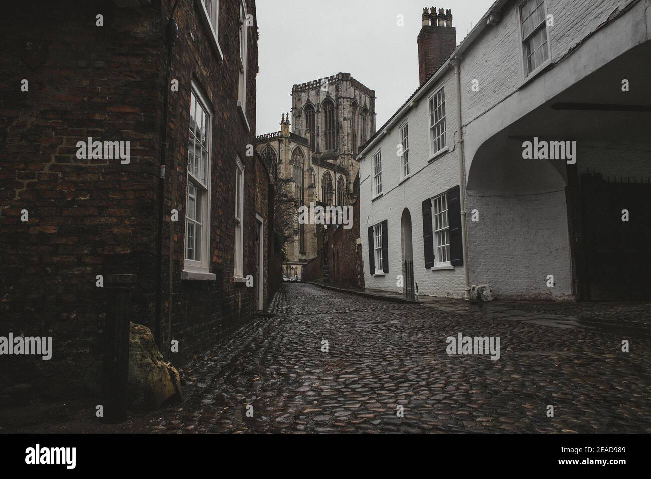 View of York Minster from Chapter House Street in York, North Yorkshire ...
