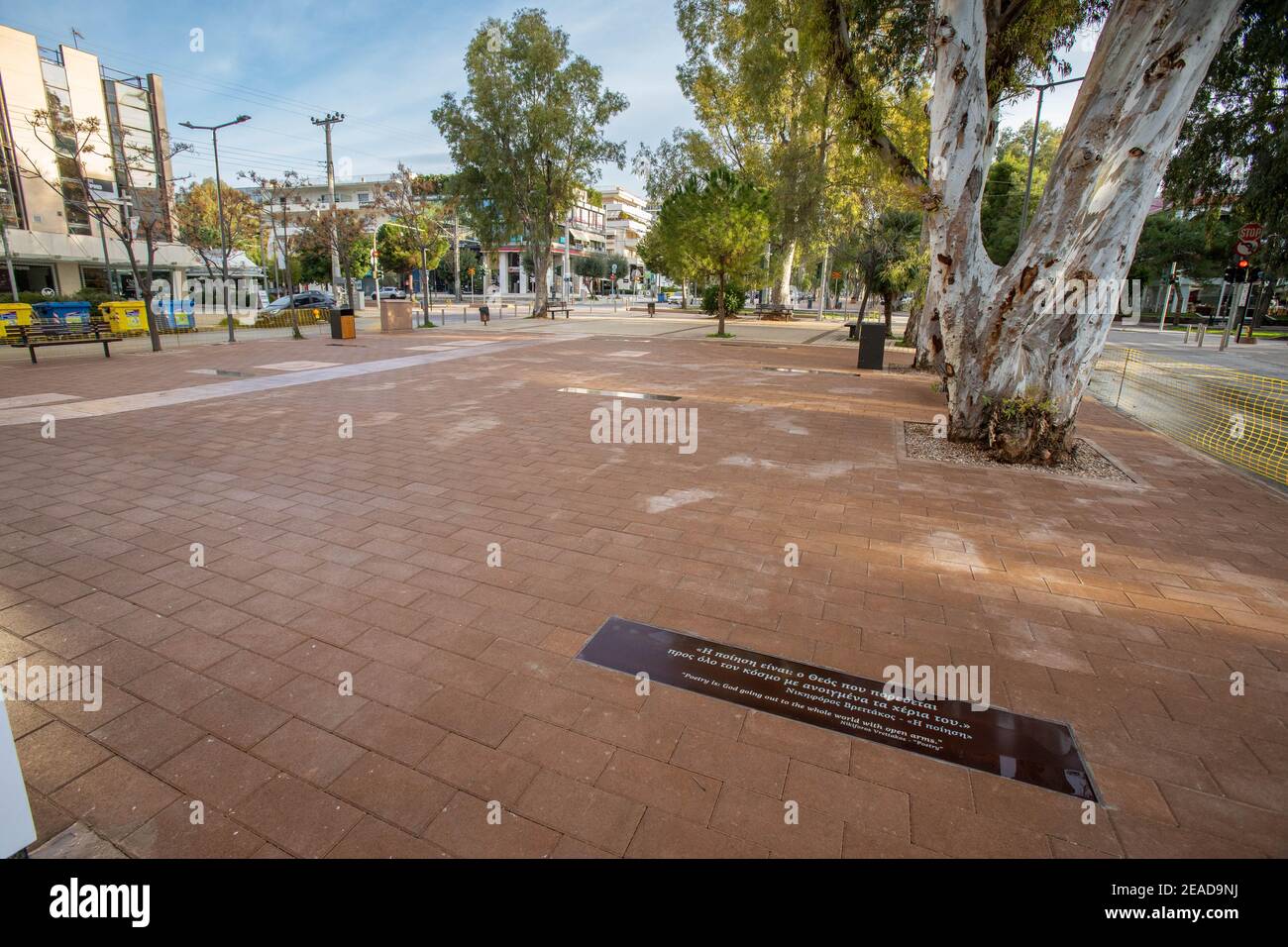 New square at the centre of Glyfada dedicated to the 200 years from the ...