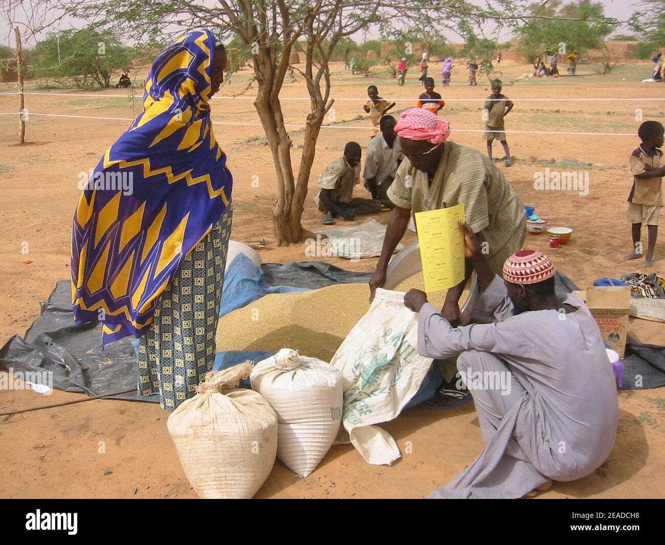 Niger seed fair Zinder Region 2006 USAID Stock Photo - Alamy