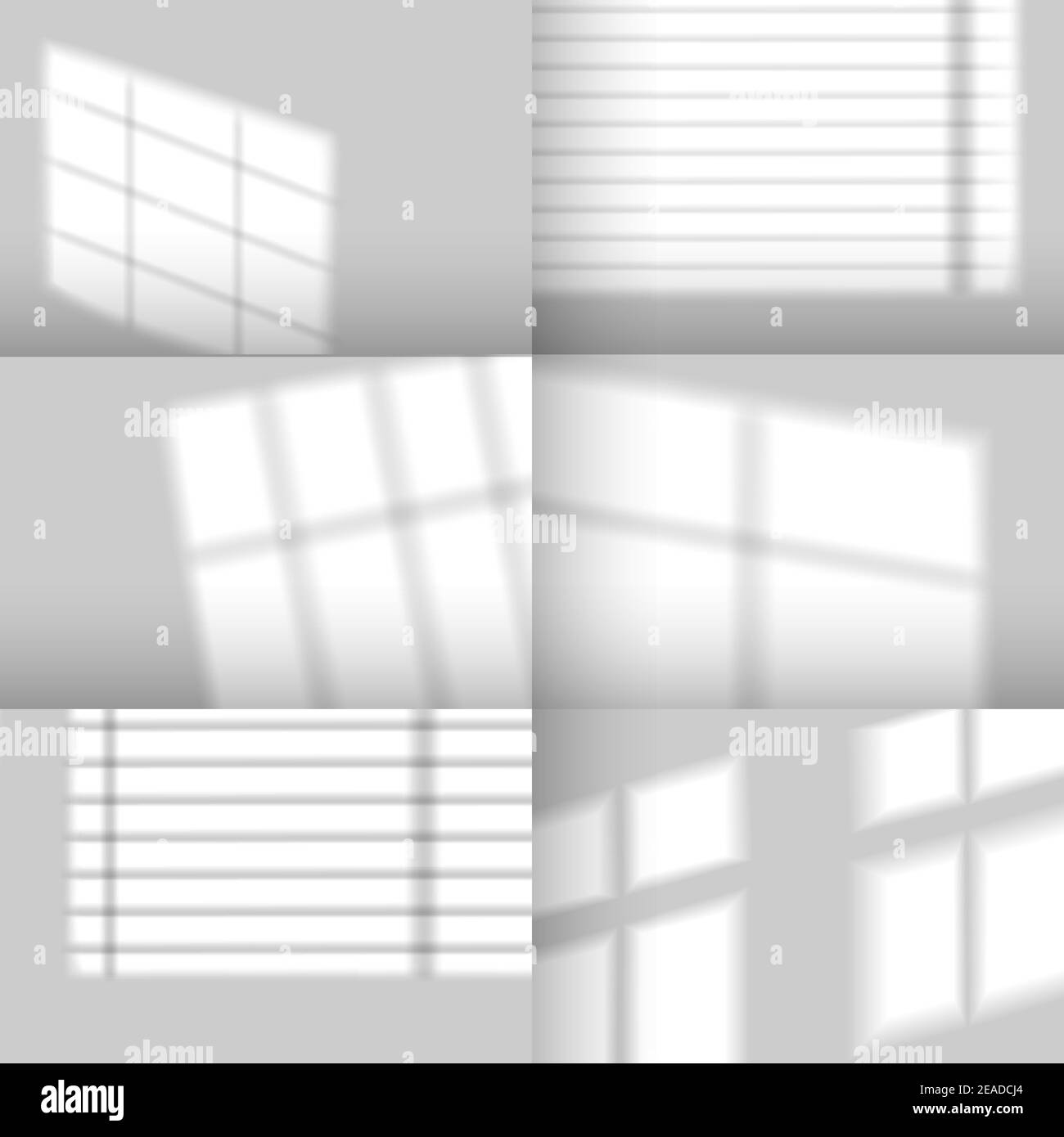 Window shadows. Realistic overlay shadow effect from jalousie. Natural ...