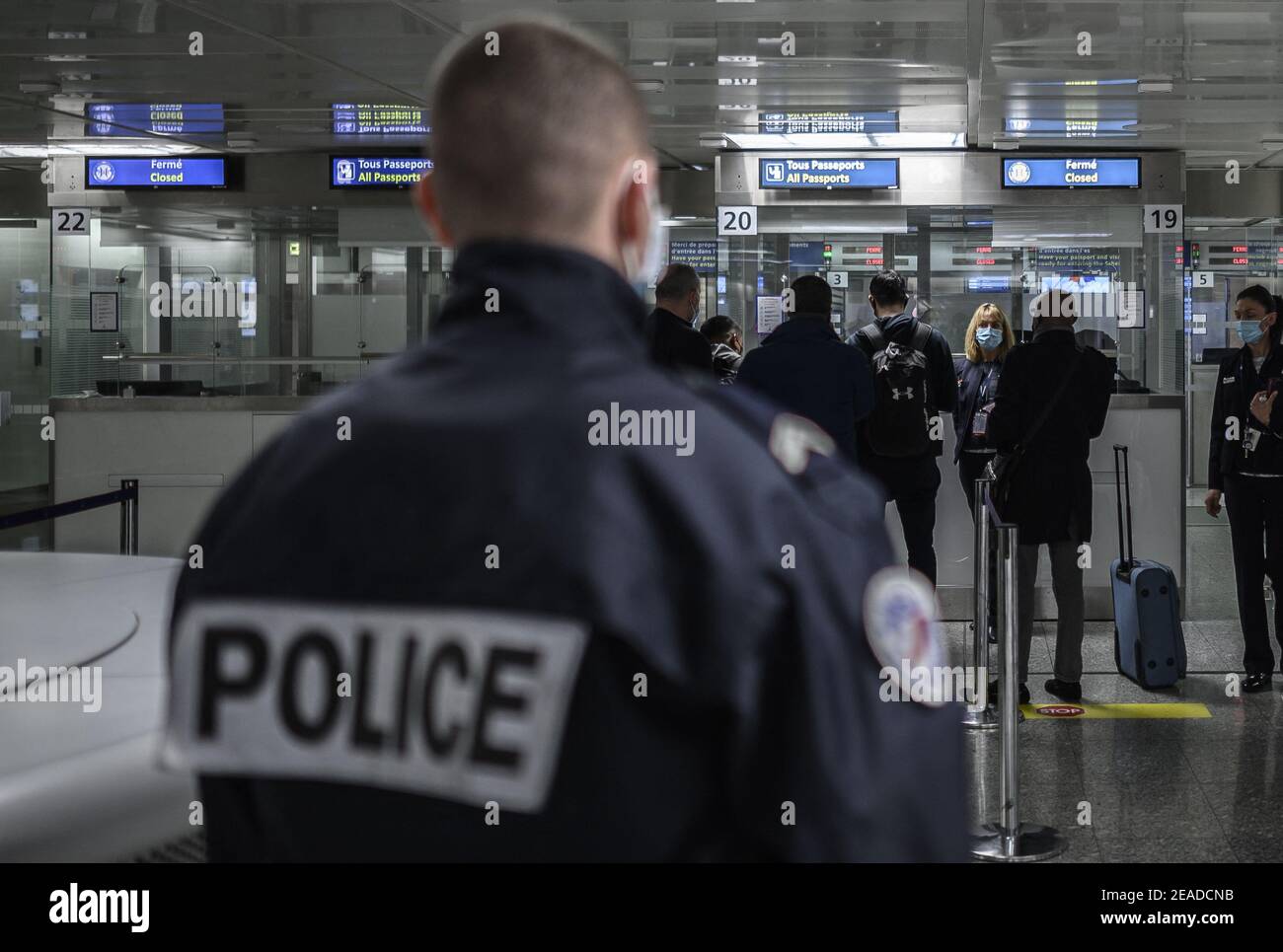 Border police (Police de l’Air et des Frontieres or PAF) carry out ...